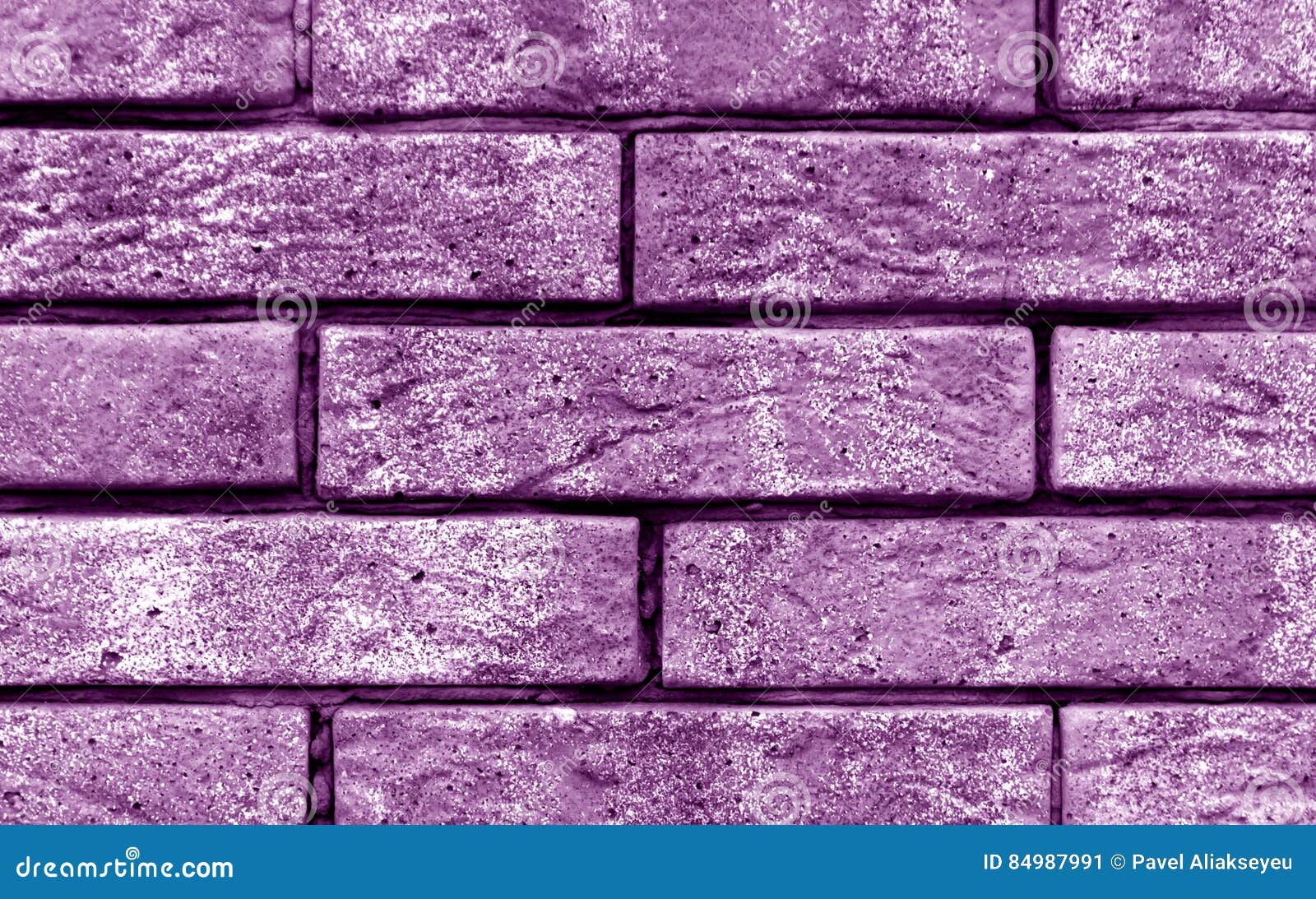 Magenta Color Brick Wall Texture. Stock Image - Image of architectural ...