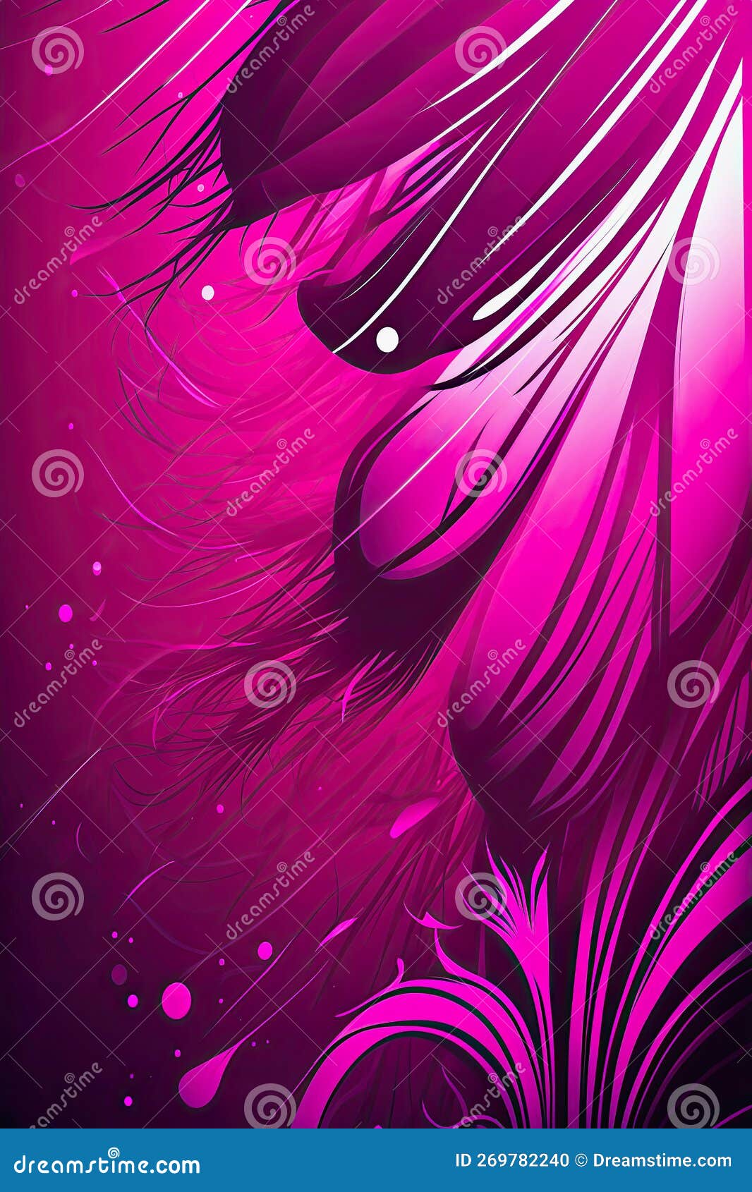 Magenta Colored Abstract Background, Ai Generated Illustration Stock ...
