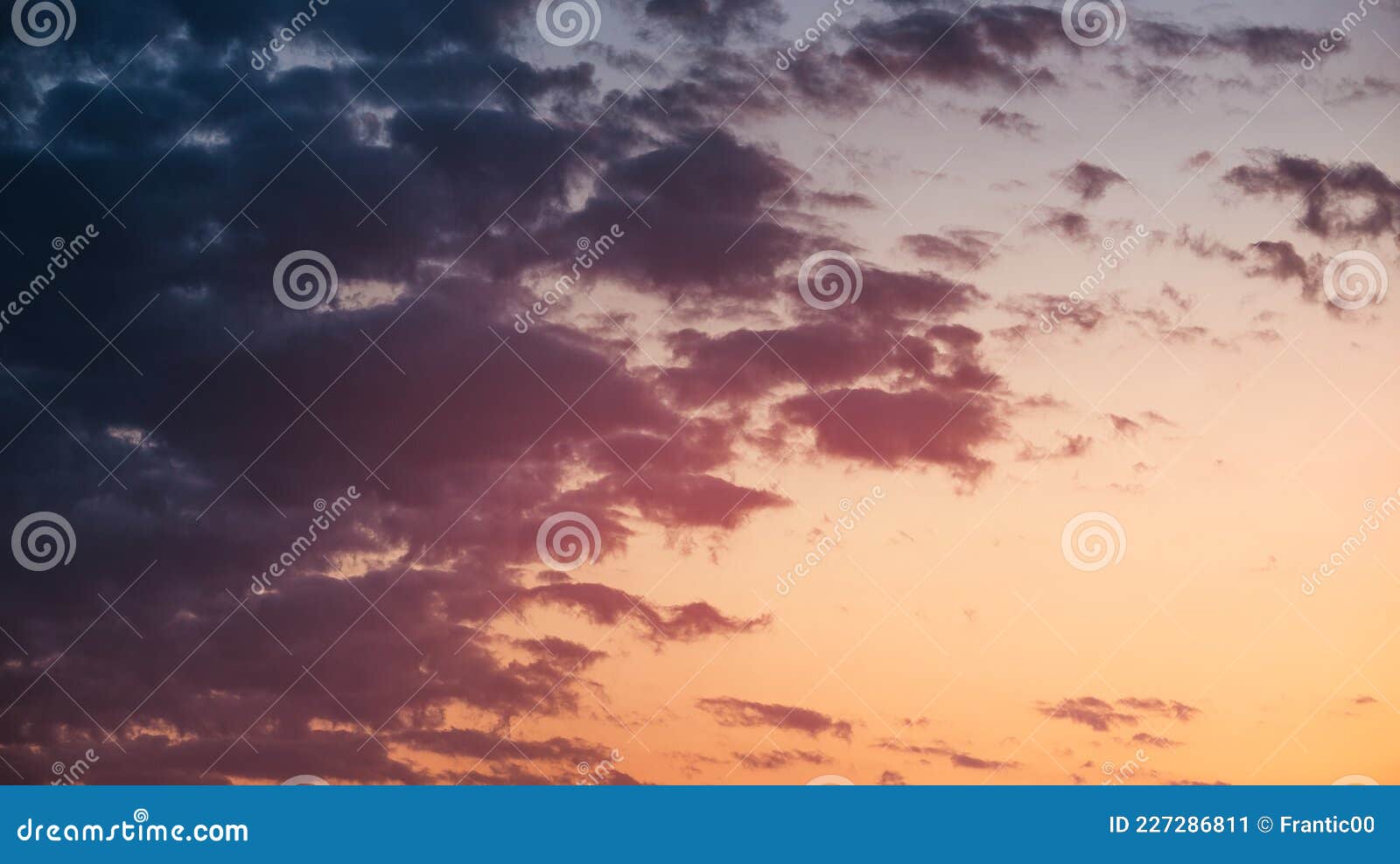 Magenta Dramatic Sunset Sky As Background. Illuminated Clouds Making ...