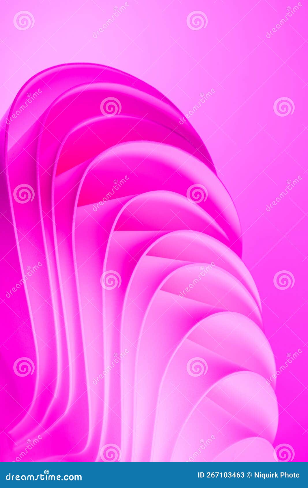Magenta Dynamic 3D Shape with Pink Gradients. Stock Illustration ...