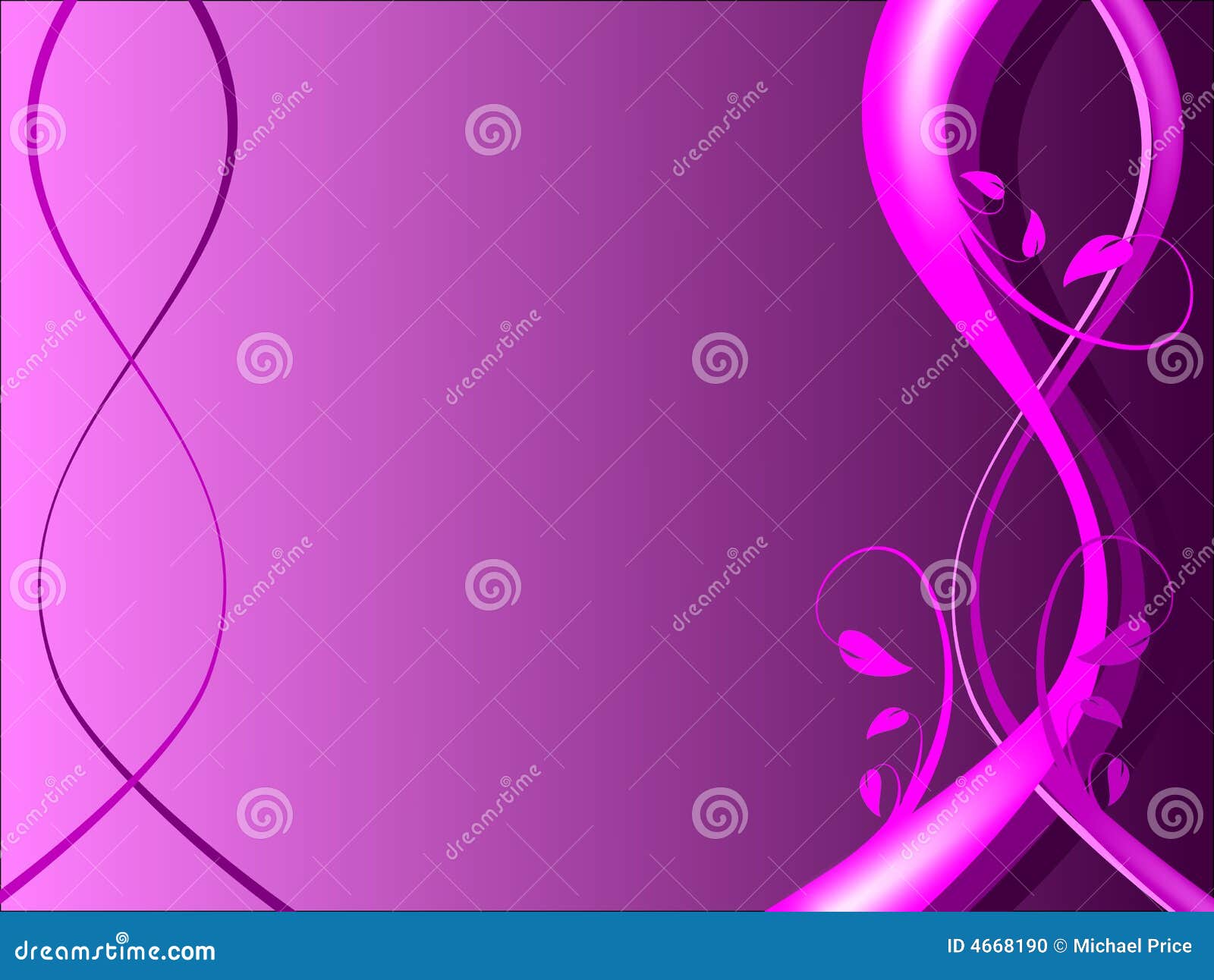 Magenta Floral Background stock vector. Illustration of vines - 4668190