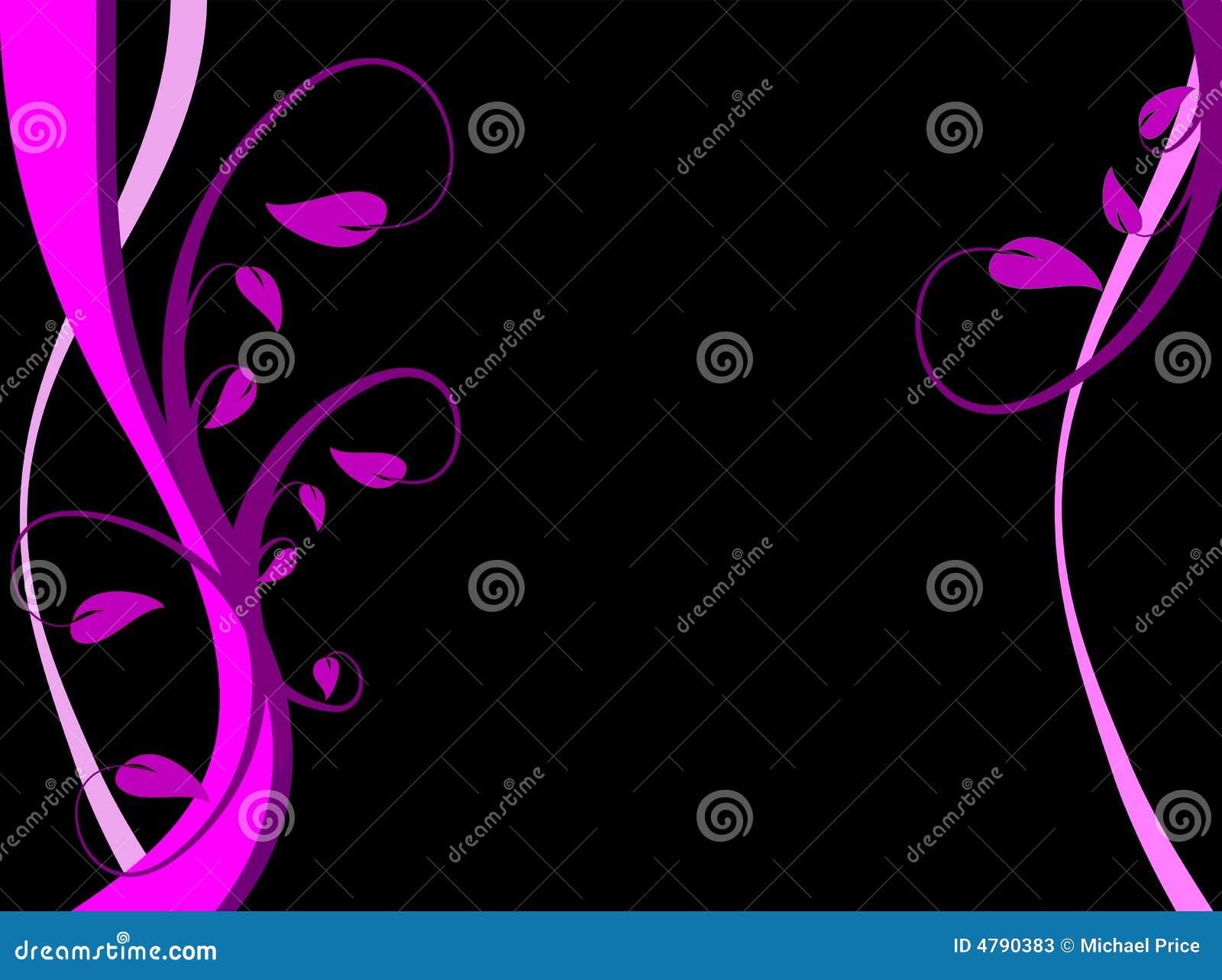 Magenta Floral Background stock vector. Illustration of black - 4790383