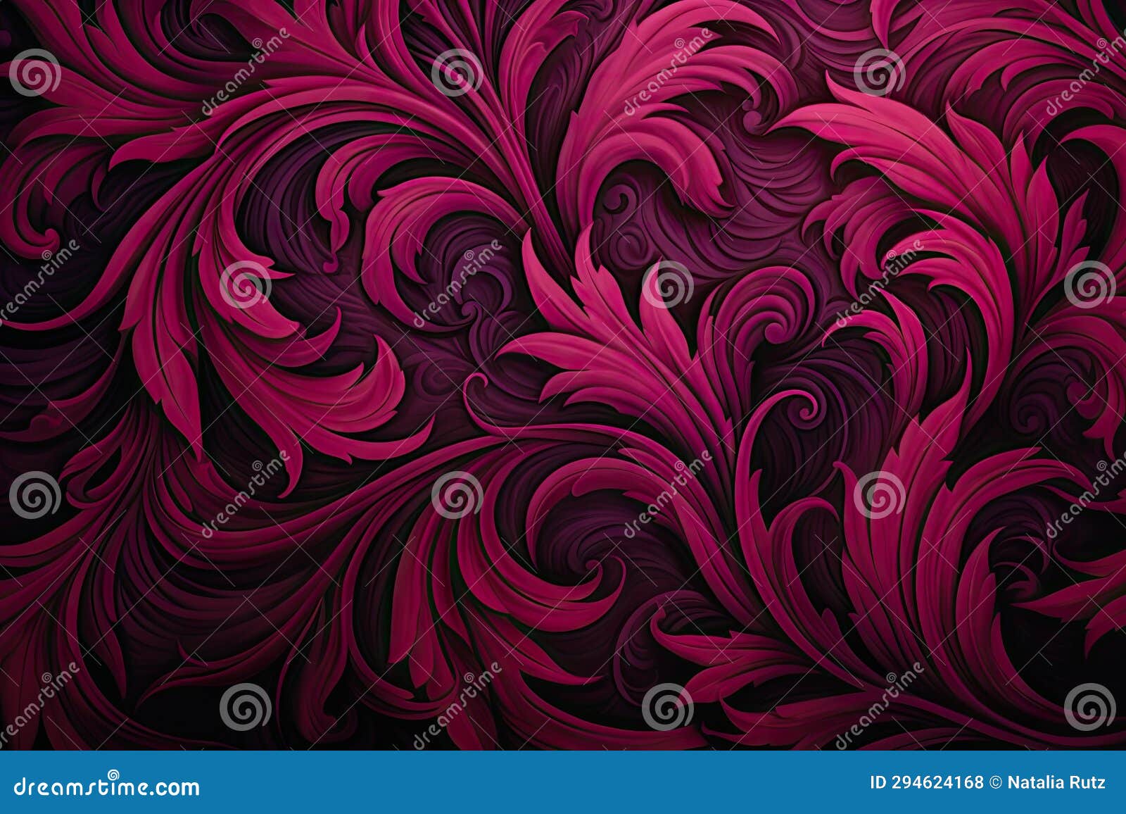 Magenta Floral Texture Background Stock Illustration - Illustration of ...