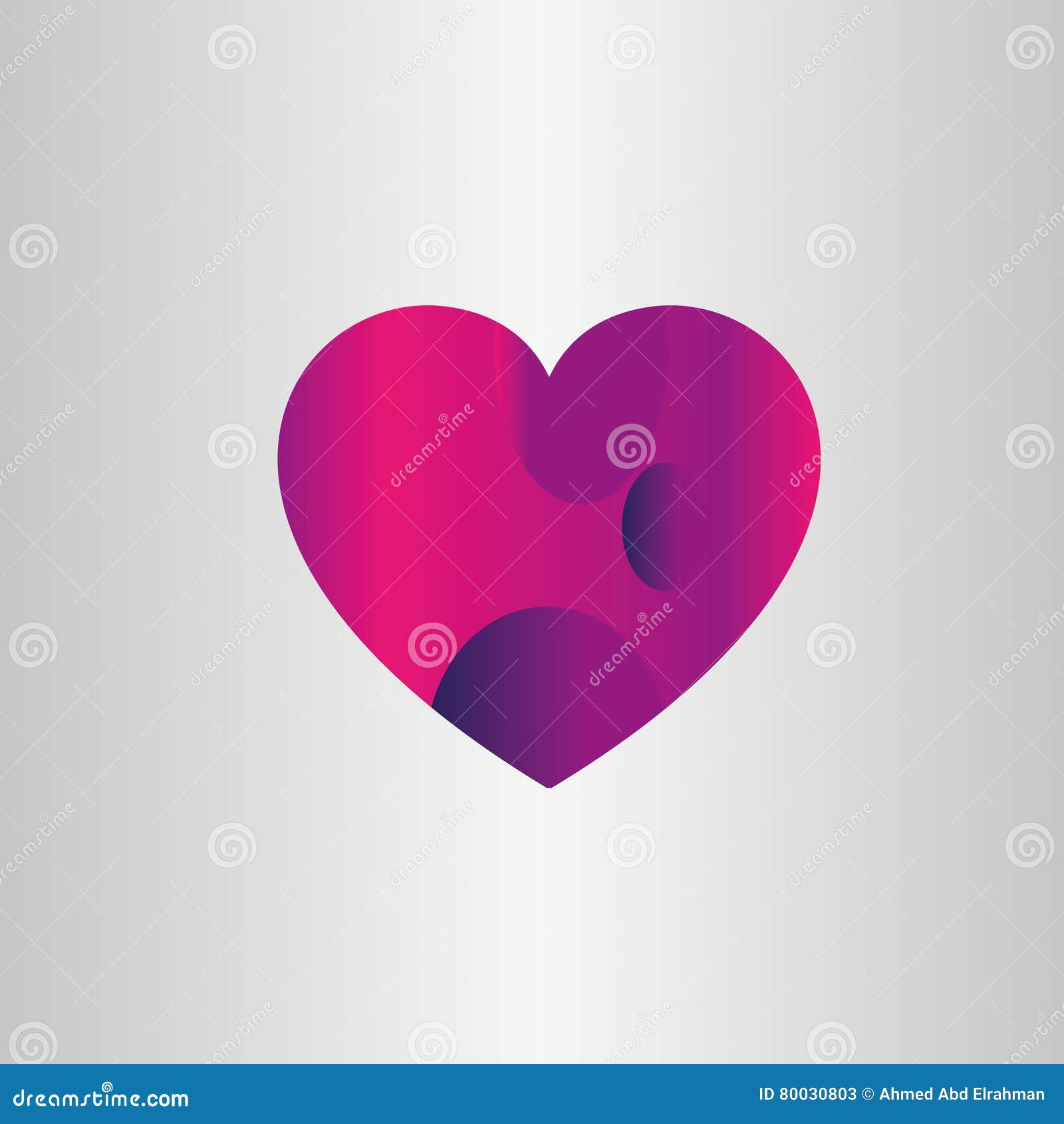 Magenta Heart Sticker With Climbing Plant Around On Pop Art On Black ...