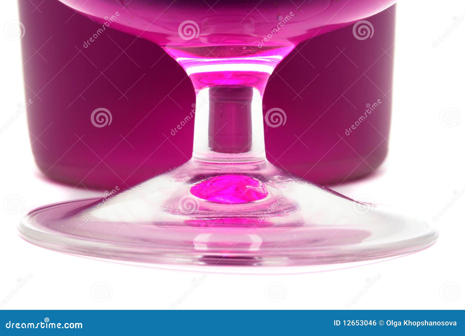 Magenta liquid in a glass stock photo. Image of bubble - 12653046