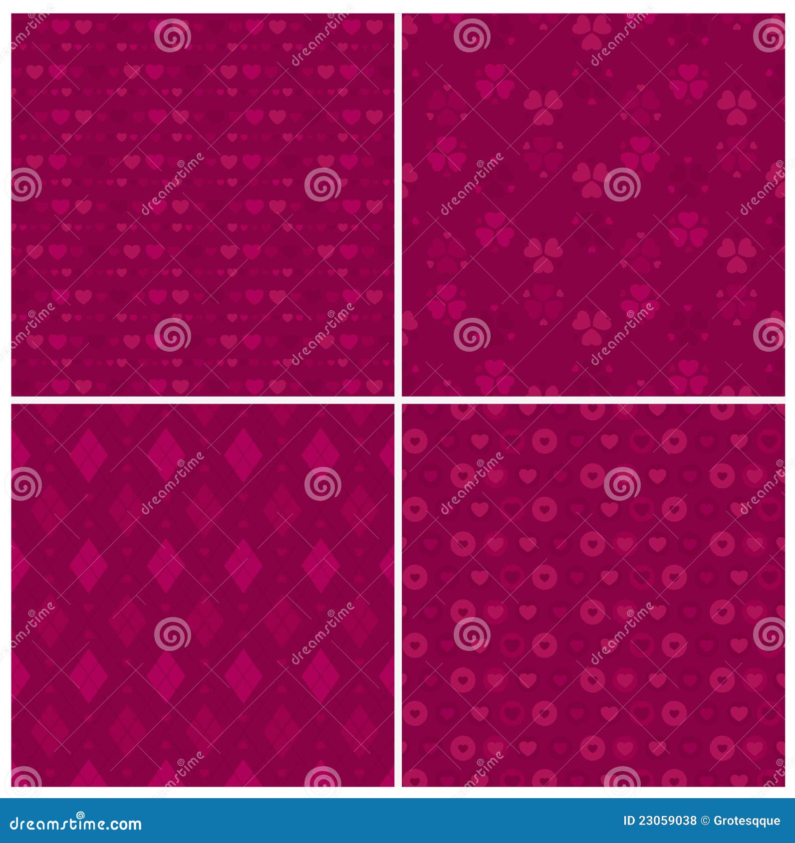 Magenta patterns set stock vector. Illustration of diagonal - 23059038