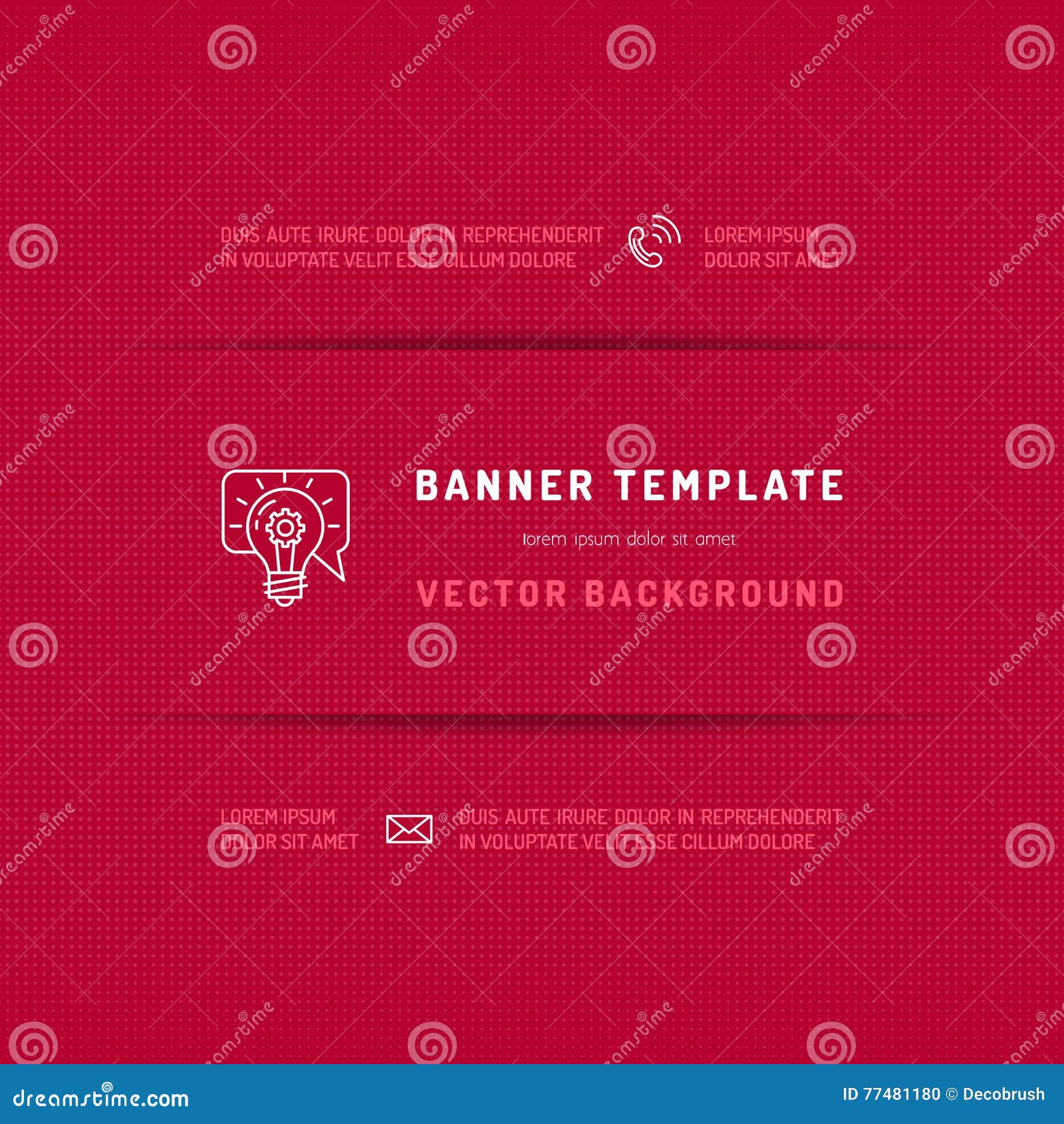Magenta Pink Banner Website Template Vector Web Design Graphic Elements ...