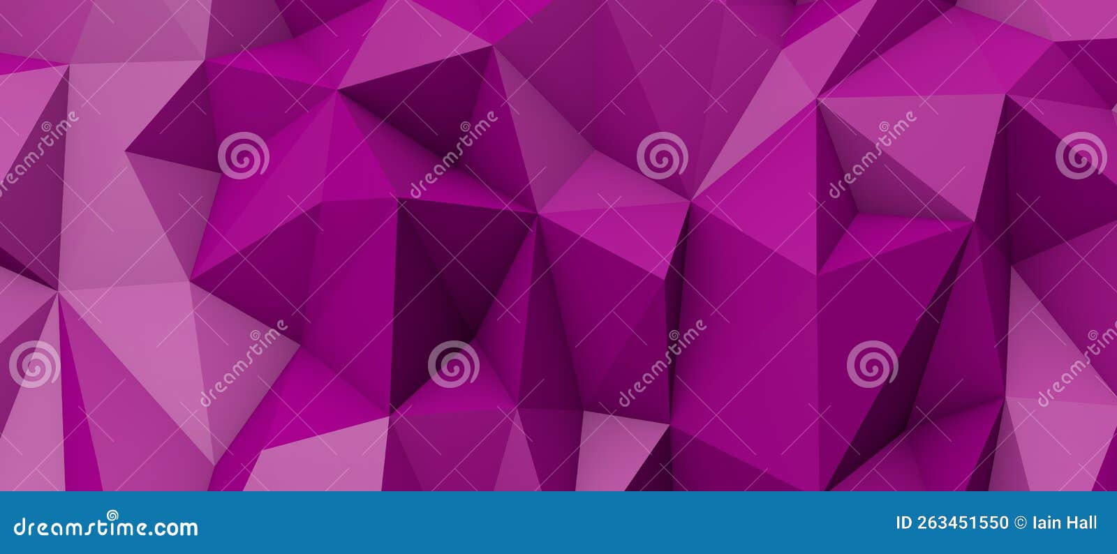 Magenta Polygon 3d Geometric Triangle Shaded Abstract Background ...