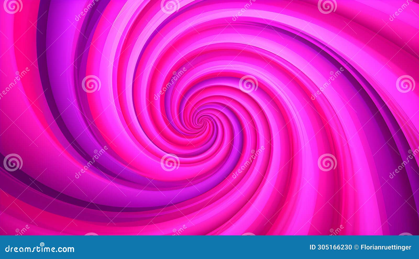 Magenta Psychedelic Spiral Pattern. Hypnotic Abstract Background Stock ...