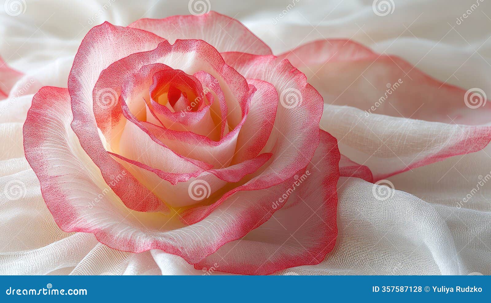 Magenta Rose Flower on White Fabric Background Stock Photo - Image of ...