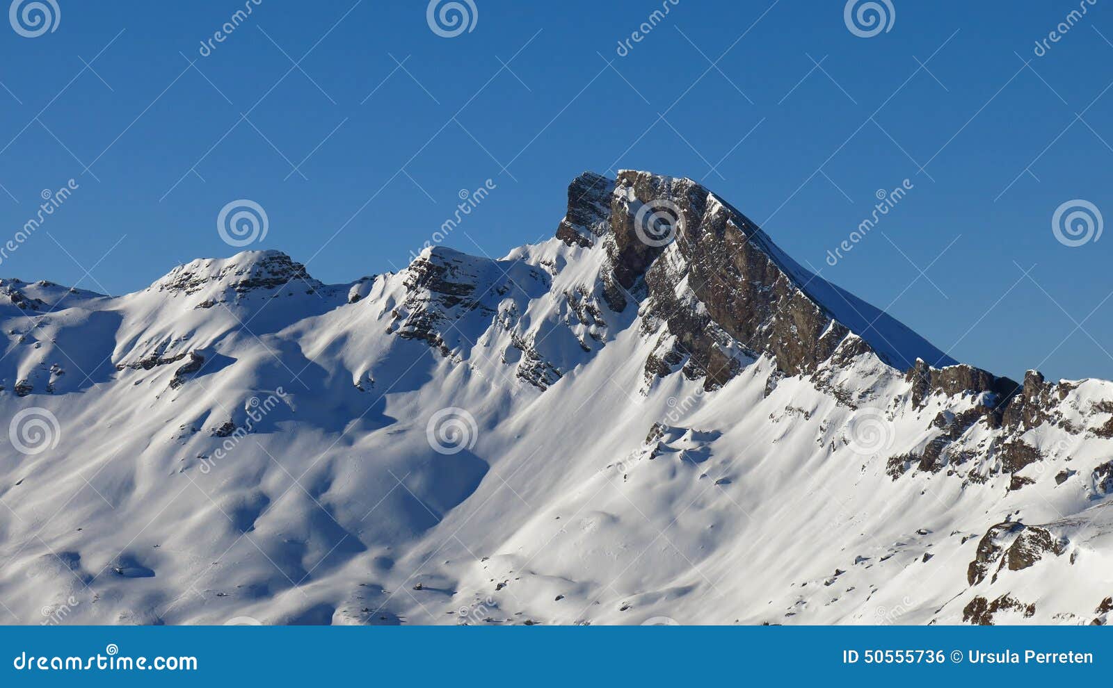 Alpine Fold In A Mountain Of The Churfirsten Range Stock Photography ...