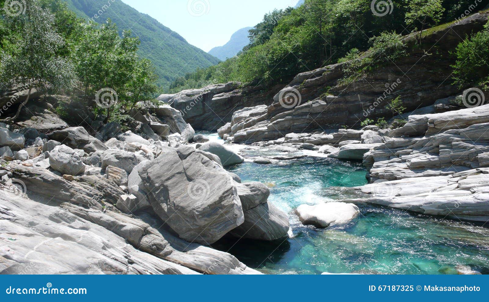 The Maggia River In The Maggia Valley Or Valle Maggia Or Maggiatal ...