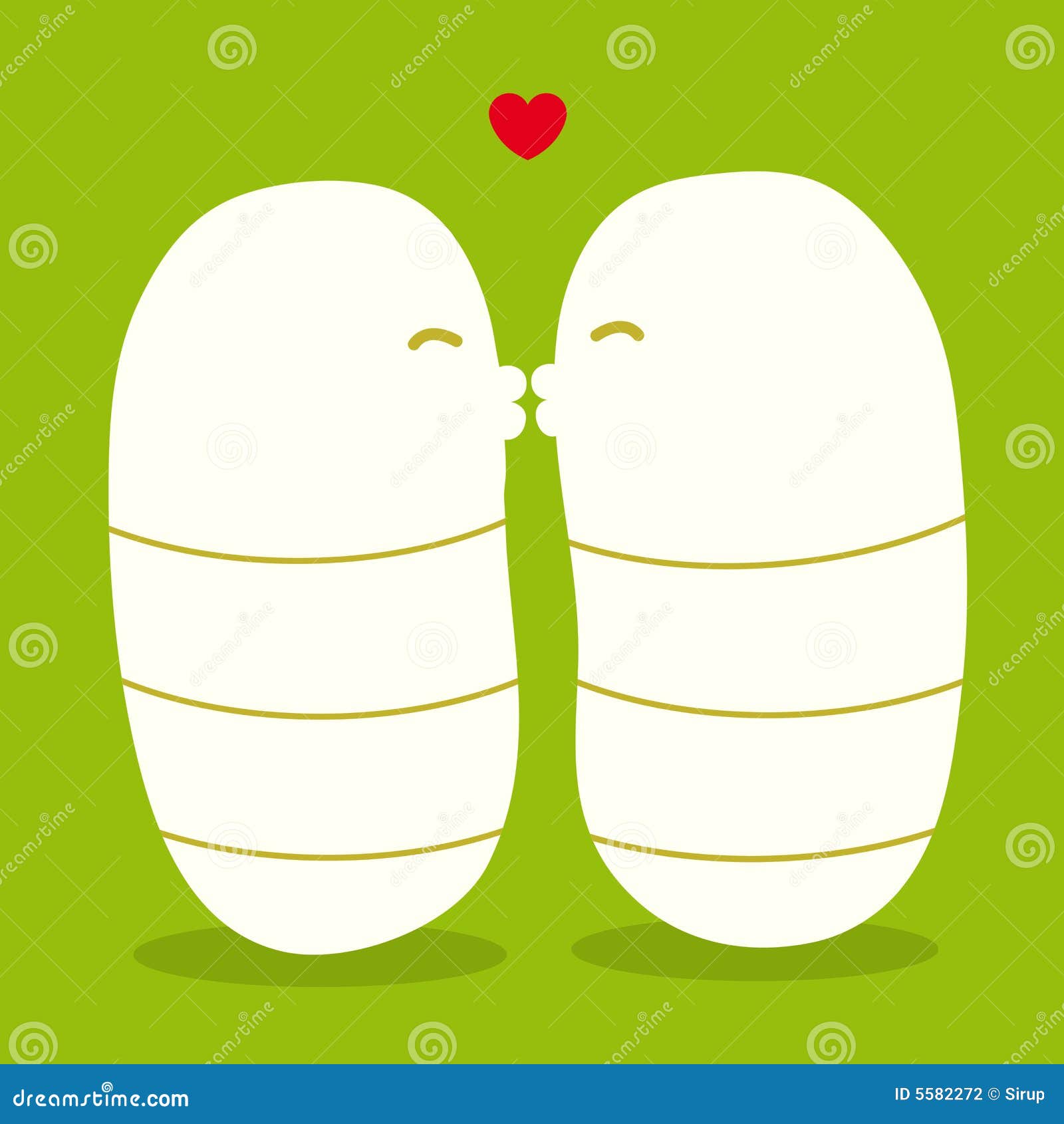 Maggots kissing stock vector. Illustration of animal, kiss - 5582272
