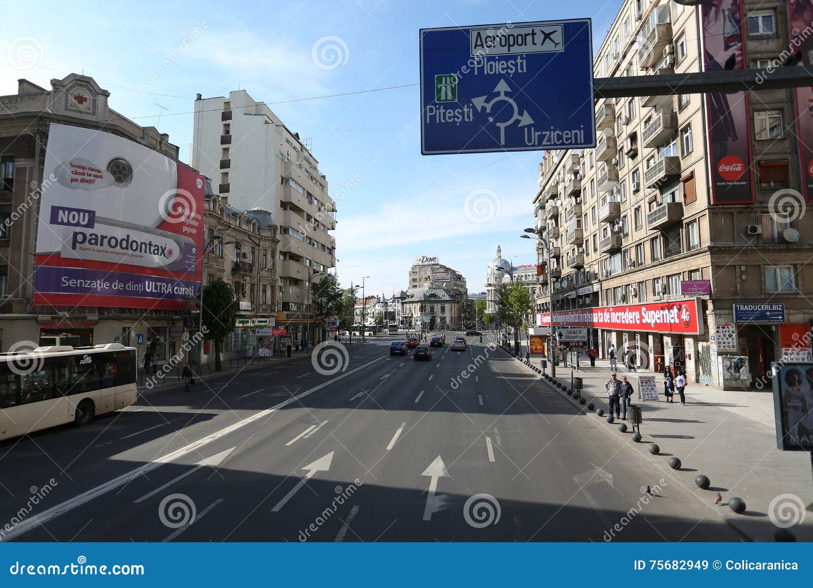 Magheru Boulevard in Bucharest Editorial Stock Image - Image of travel ...