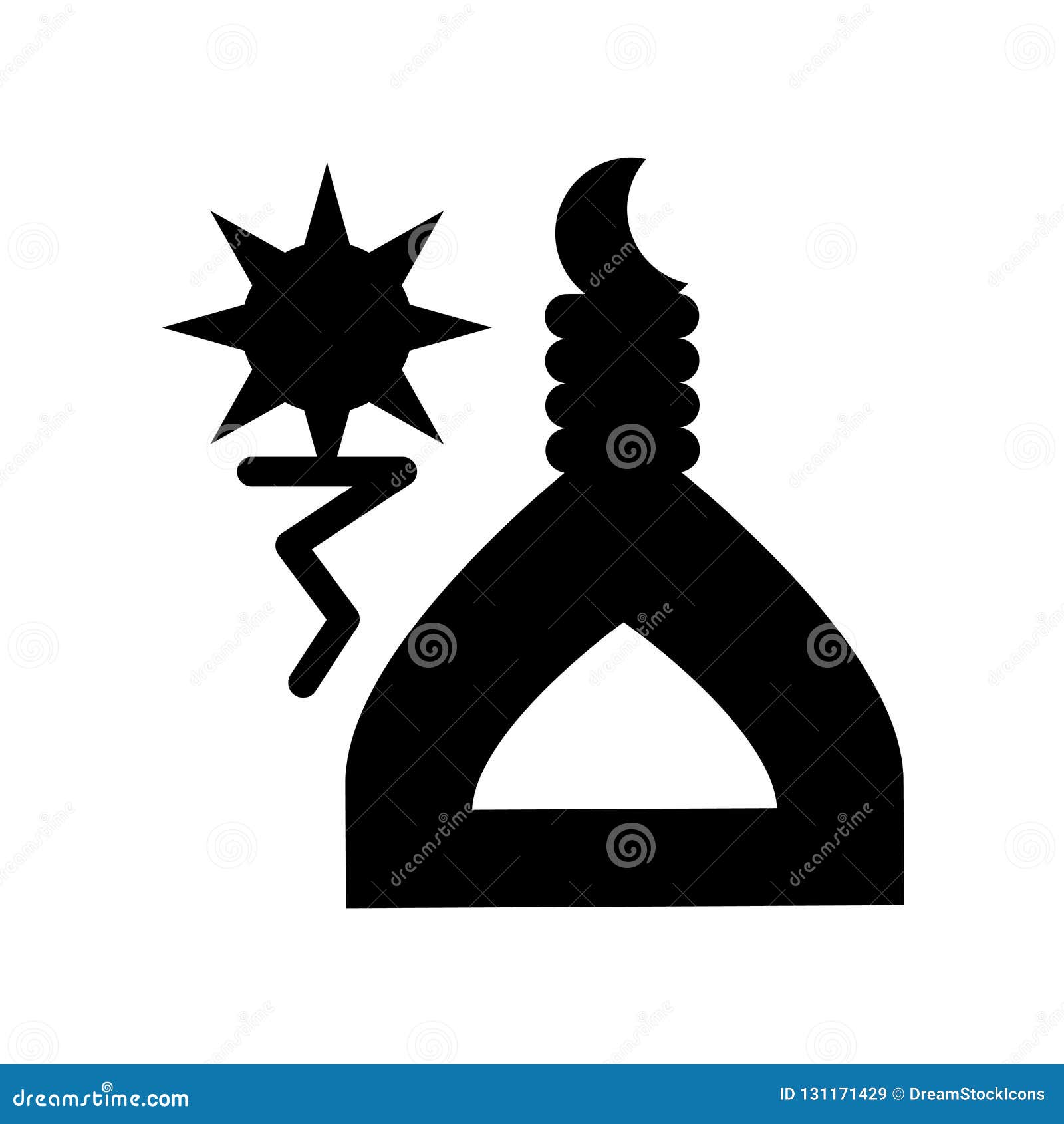 Maghrib Prayer Icon. Trendy Maghrib Prayer Logo Concept On White ... Maghrib Prayer Icon. Trendy Maghrib Prayer Logo Concept On White ...