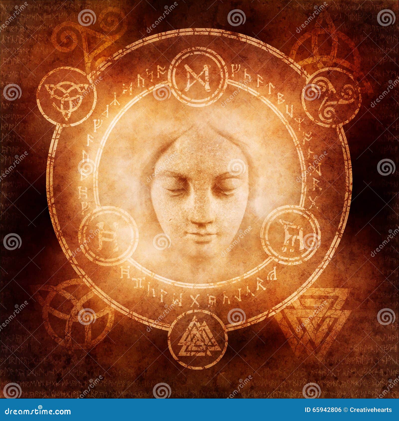 Magia blanca pagana foto de archivo. Imagen de pagano - 65942806