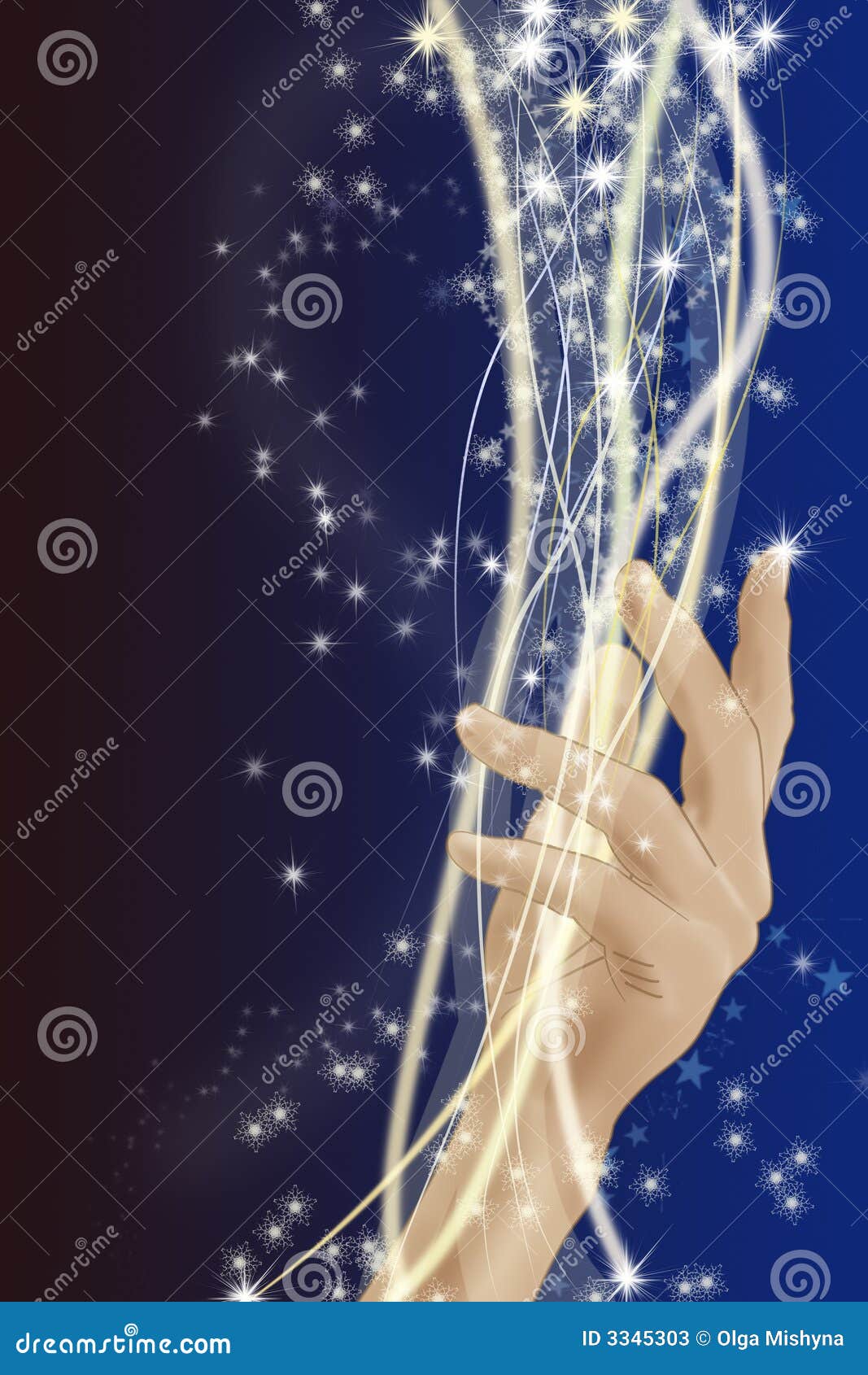 Magic stock illustration. Illustration of blue, jets, yellow - 3345303
