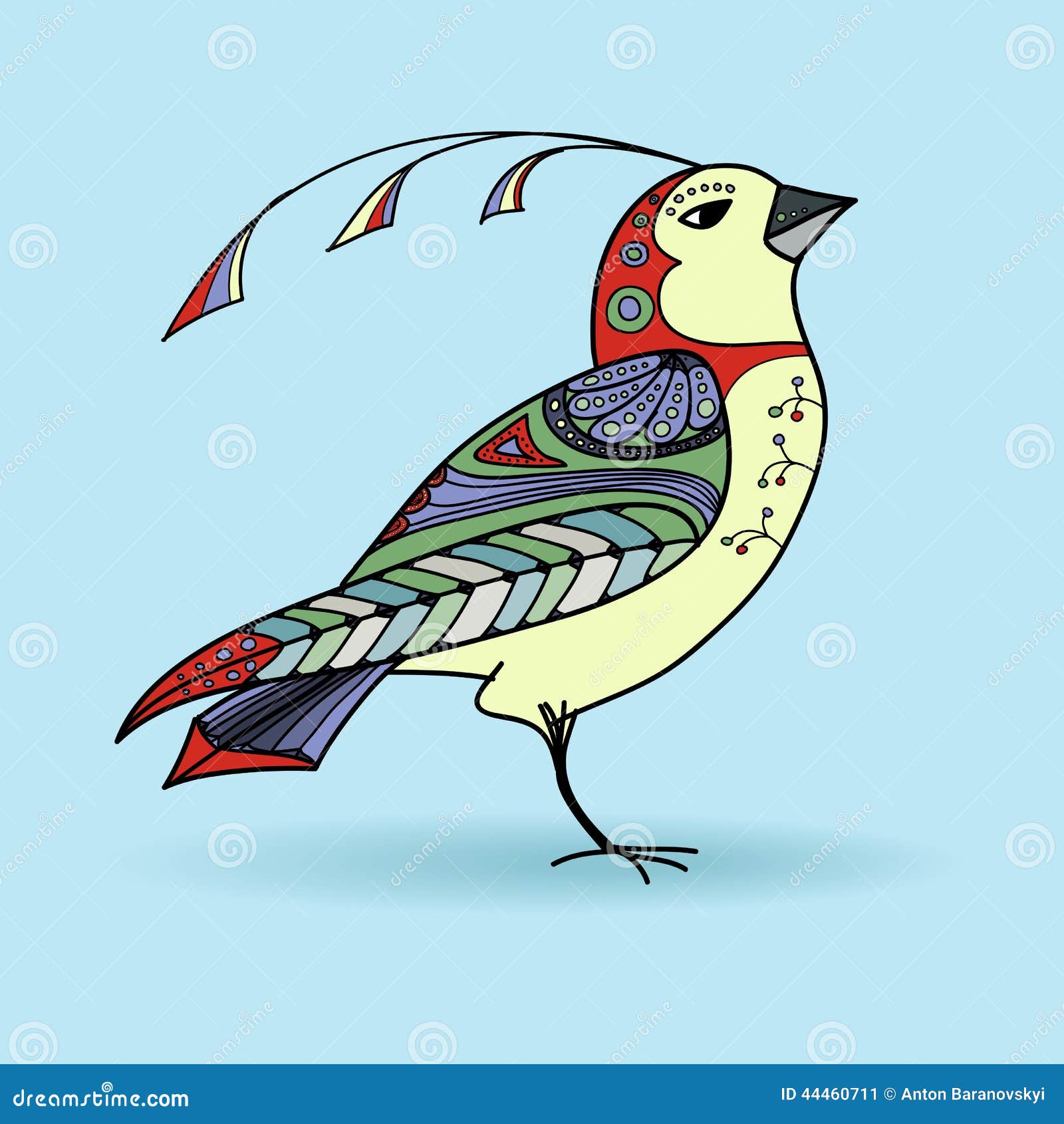 Magic abstract bird stock illustration. Illustration of magic - 44460711