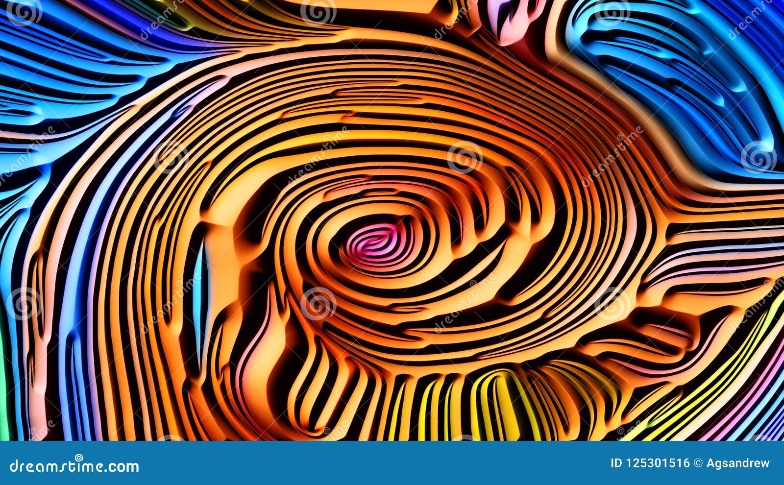 Magic of Abstract Shapes stock illustration. Illustration of multicolor ...