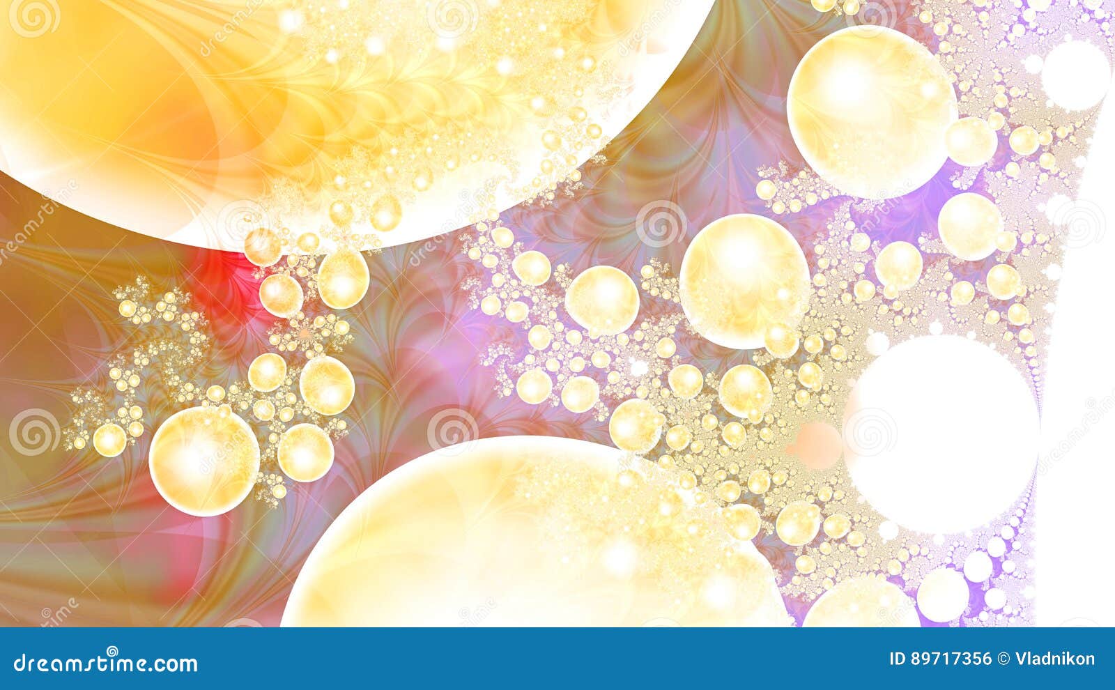 Magic Air Bubbles. Microcosm. Cluster of Planets Stock Illustration ...
