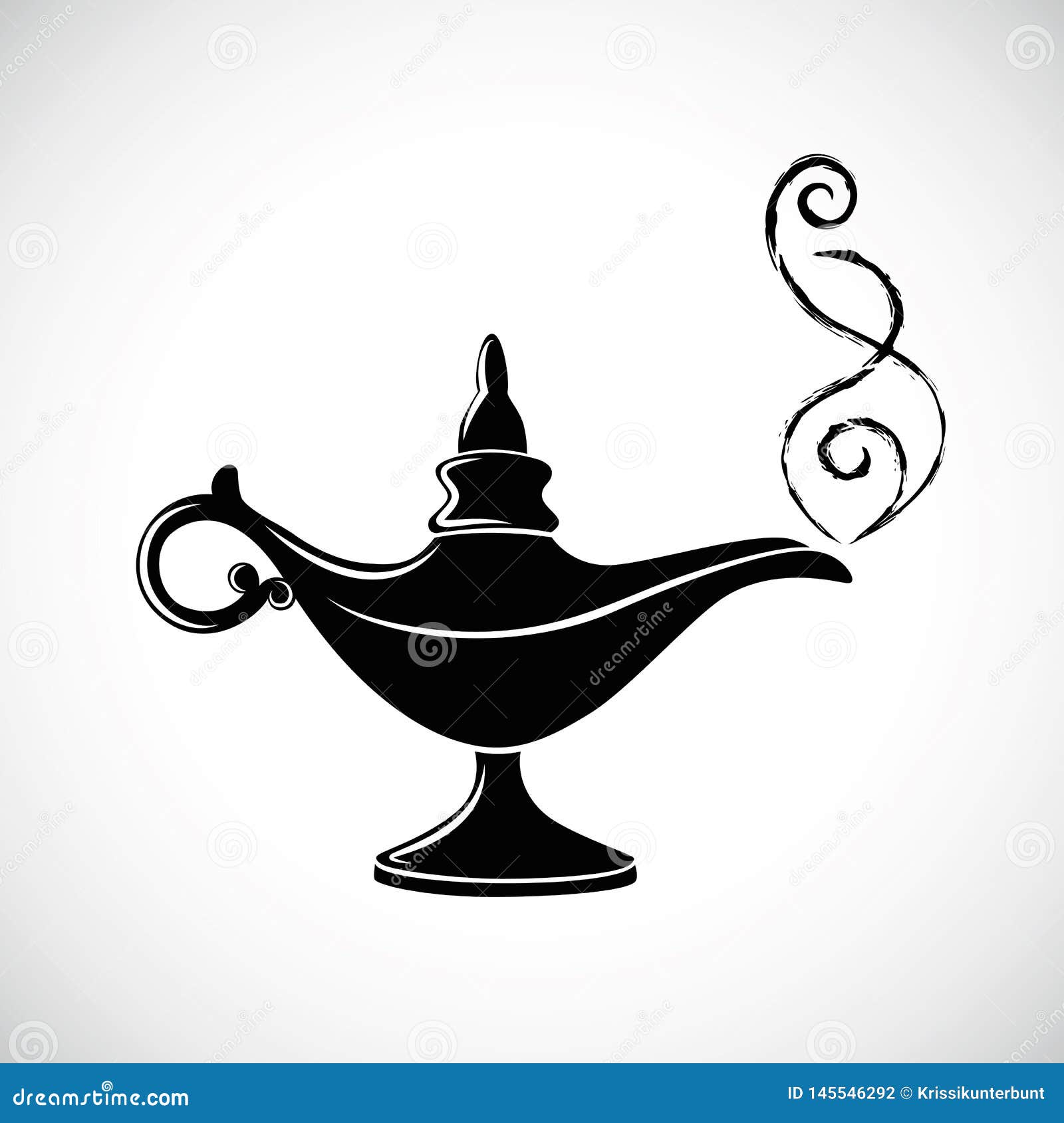 Magic aladin miracle lamp stock vector. Illustration of fulfillment ...