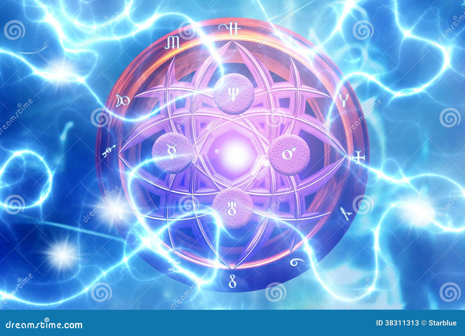 Magic alchemy stock illustration. Illustration of occult - 38311313