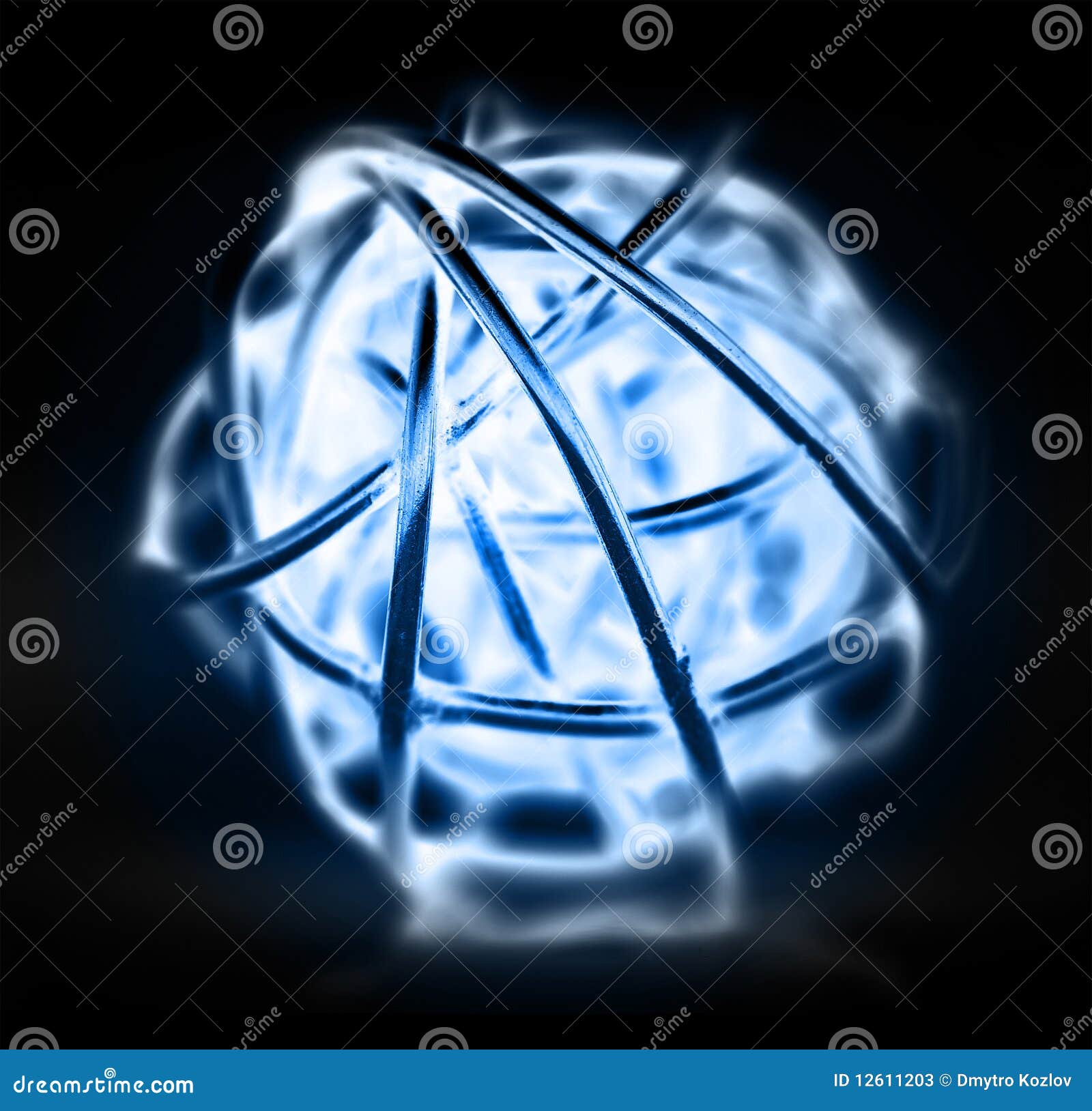 Magic atom stock image. Image of steel, atom, drawing - 12611203