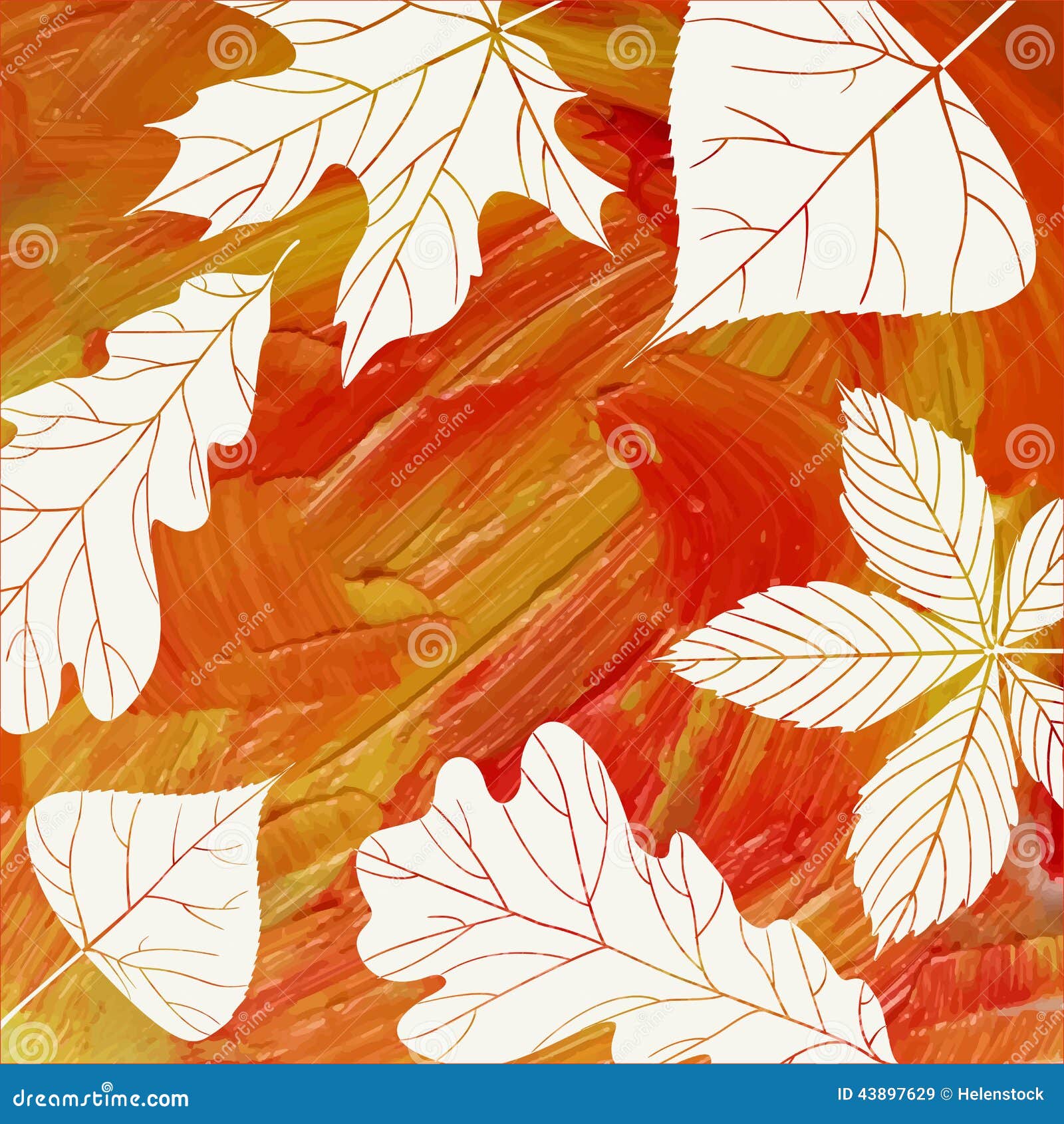 Magic Autumn Background stock vector. Illustration of october - 43897629