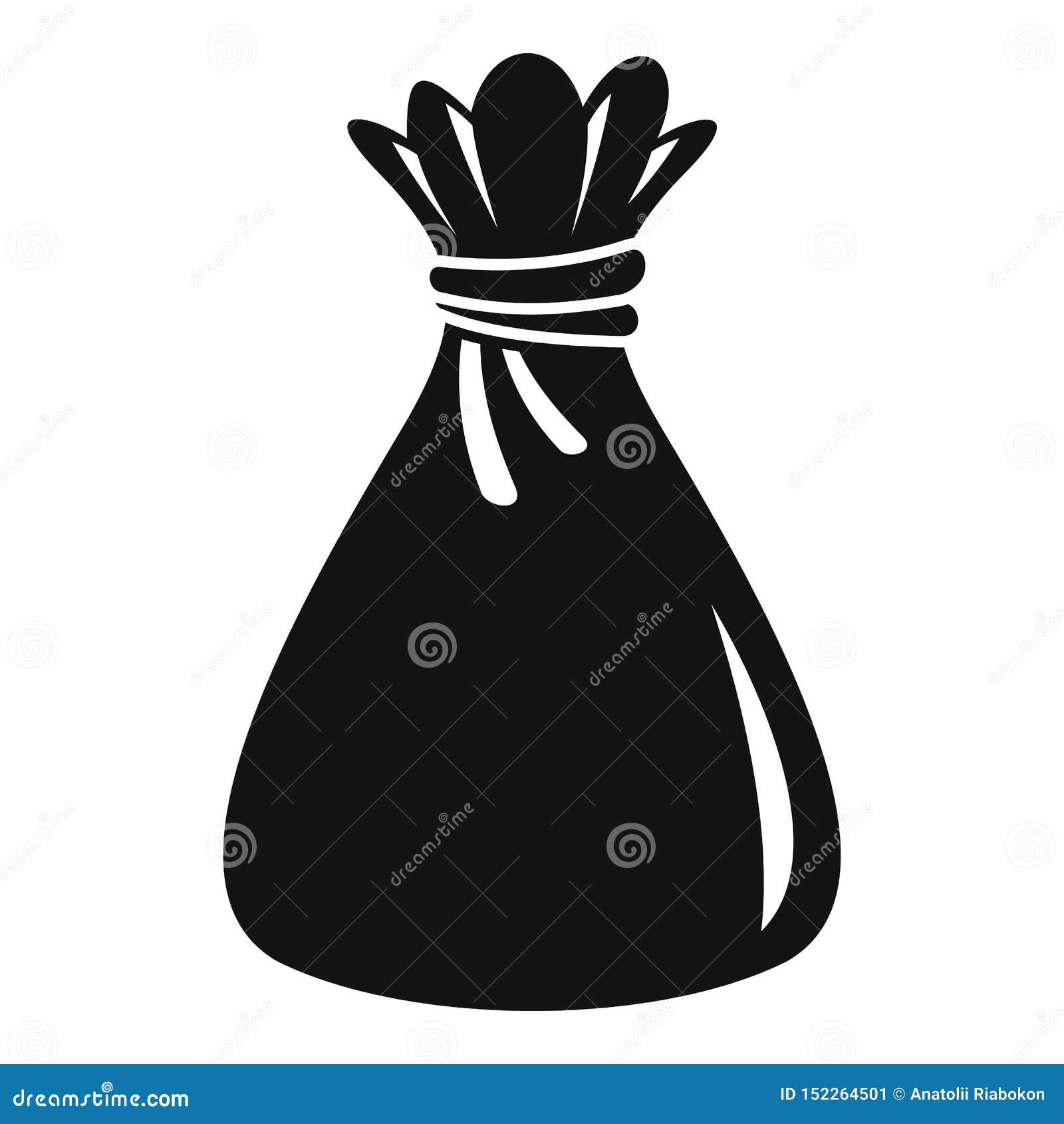 Magic Bag Icon, Simple Style Stock Vector - Illustration of medieval ...