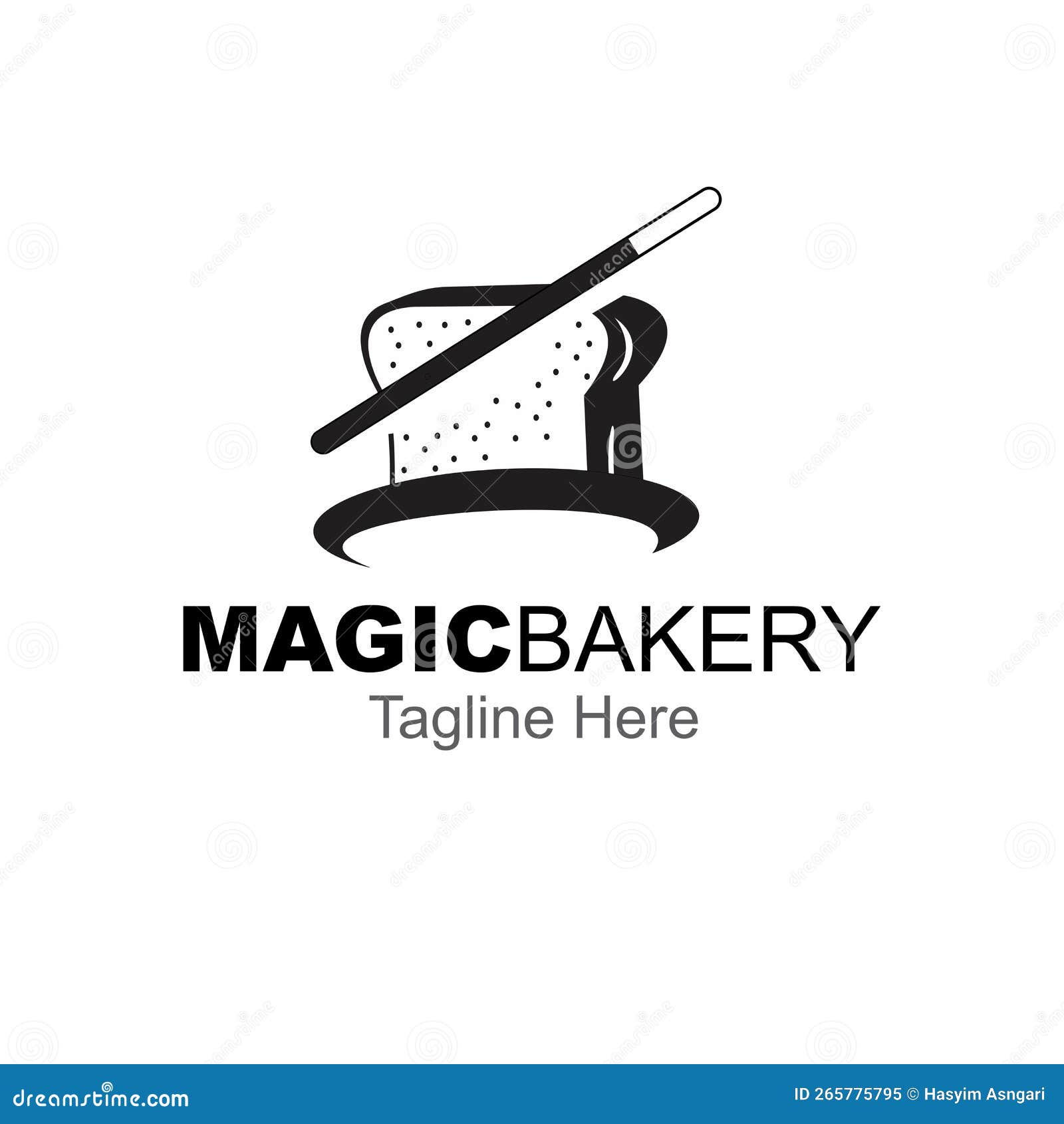Magic Bakery Logo Design Concept Stock Vector - Illustration of concept ...