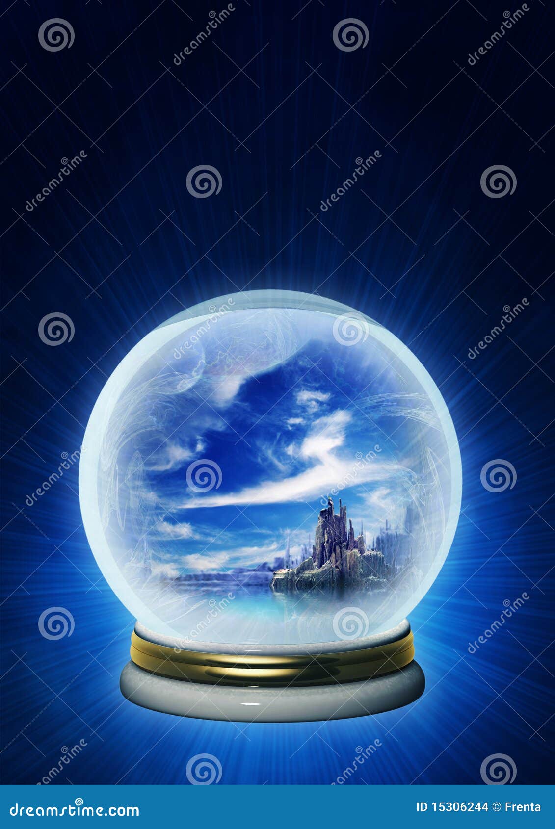 Magic ball stock illustration. Illustration of ethereal - 15306244