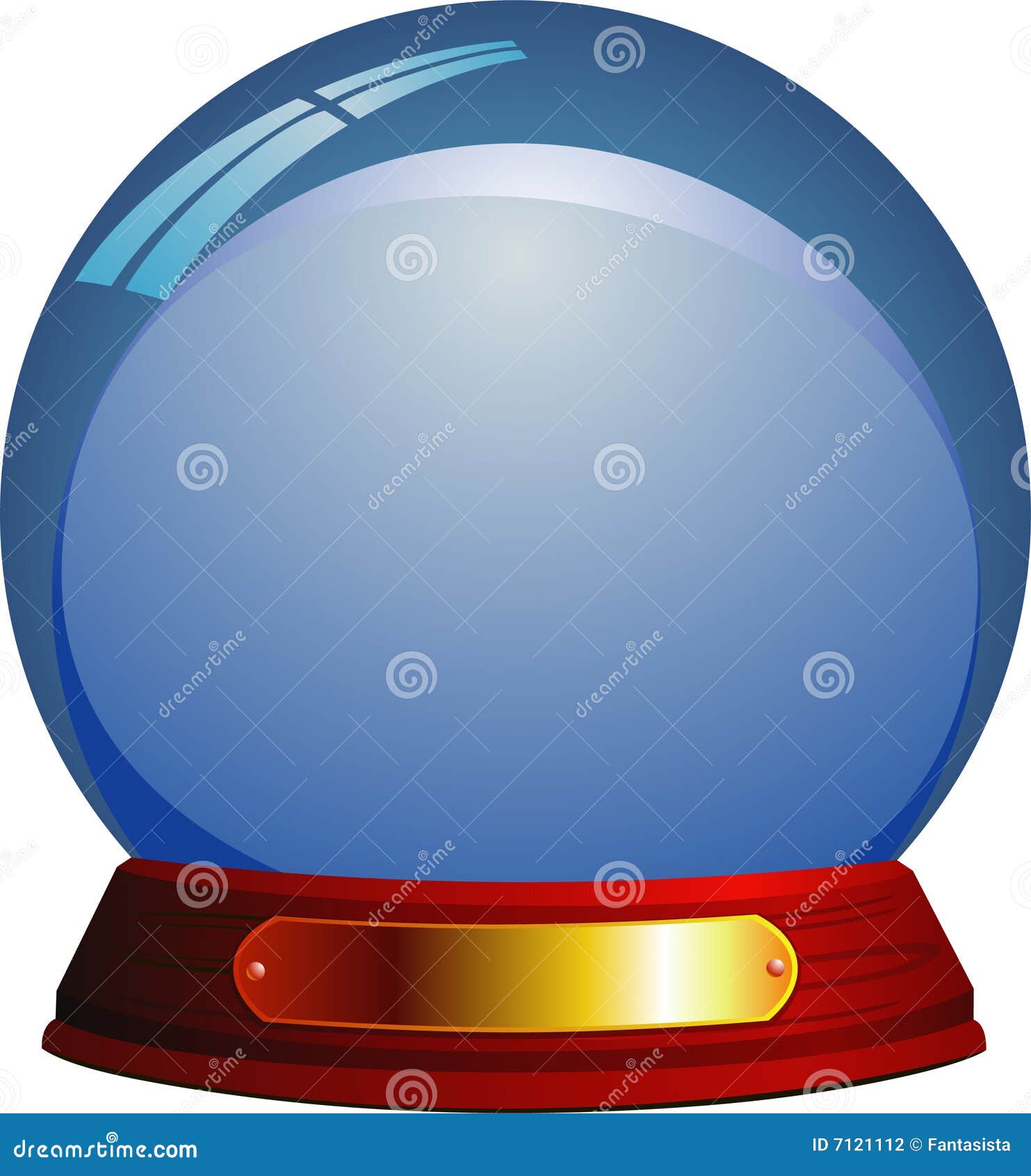 The Magic Ball Is Isolated In A Flat Cartoon Style Isolated On A White ...