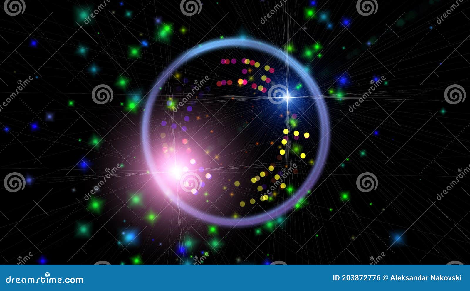 Magic Ball Particle Abstract Background Stock Illustration ...
