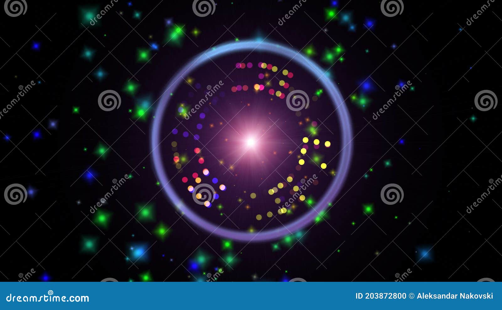 Magic Ball Particle Abstract Background Stock Illustration ...