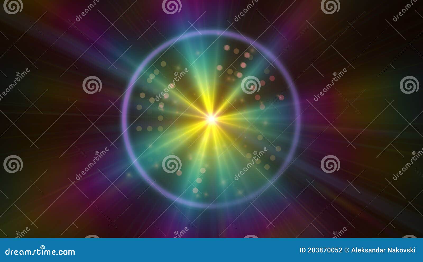Magic Ball Particle Space Light Stock Illustration - Illustration of ...