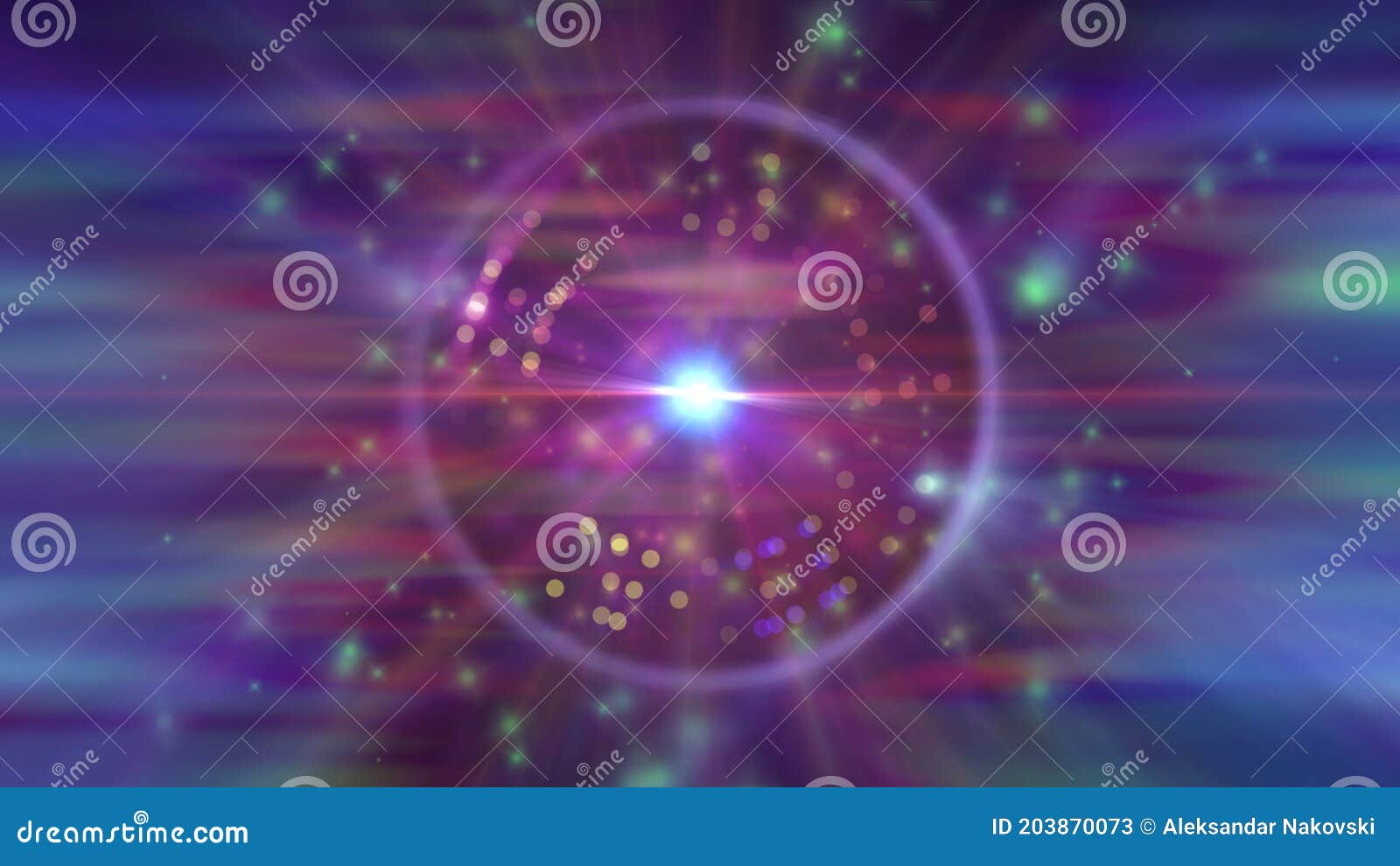 Magic Ball Particle Space Light Stock Illustration - Illustration of ...