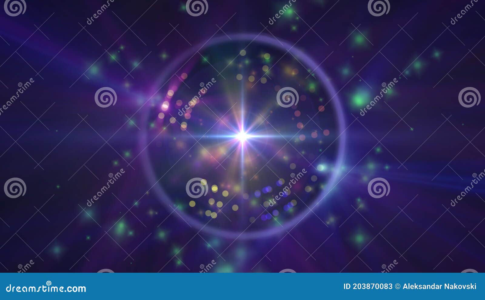 Magic Ball Particle Space Light Stock Illustration - Illustration of ...