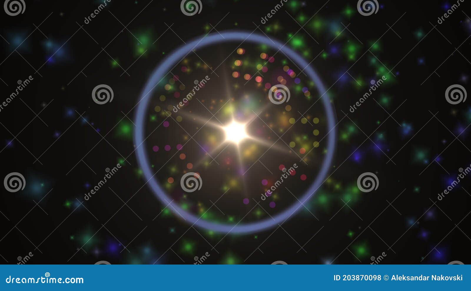 Magic Ball Particle Space Light Stock Illustration - Illustration of ...