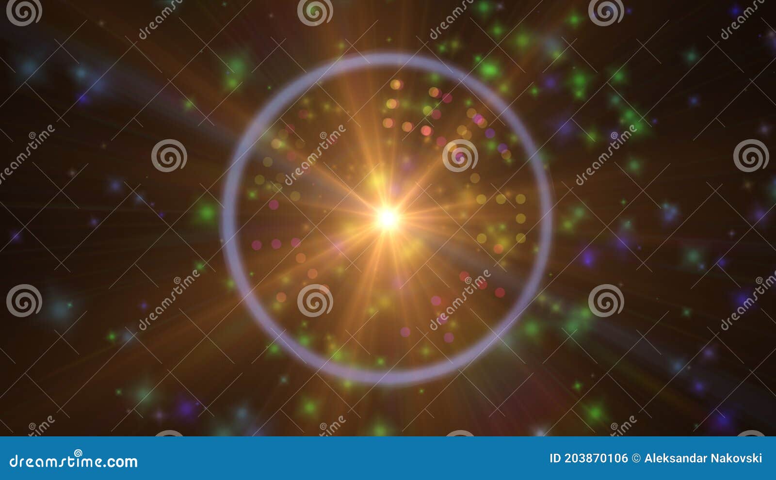Magic Ball Particle Space Light Stock Illustration - Illustration of ...