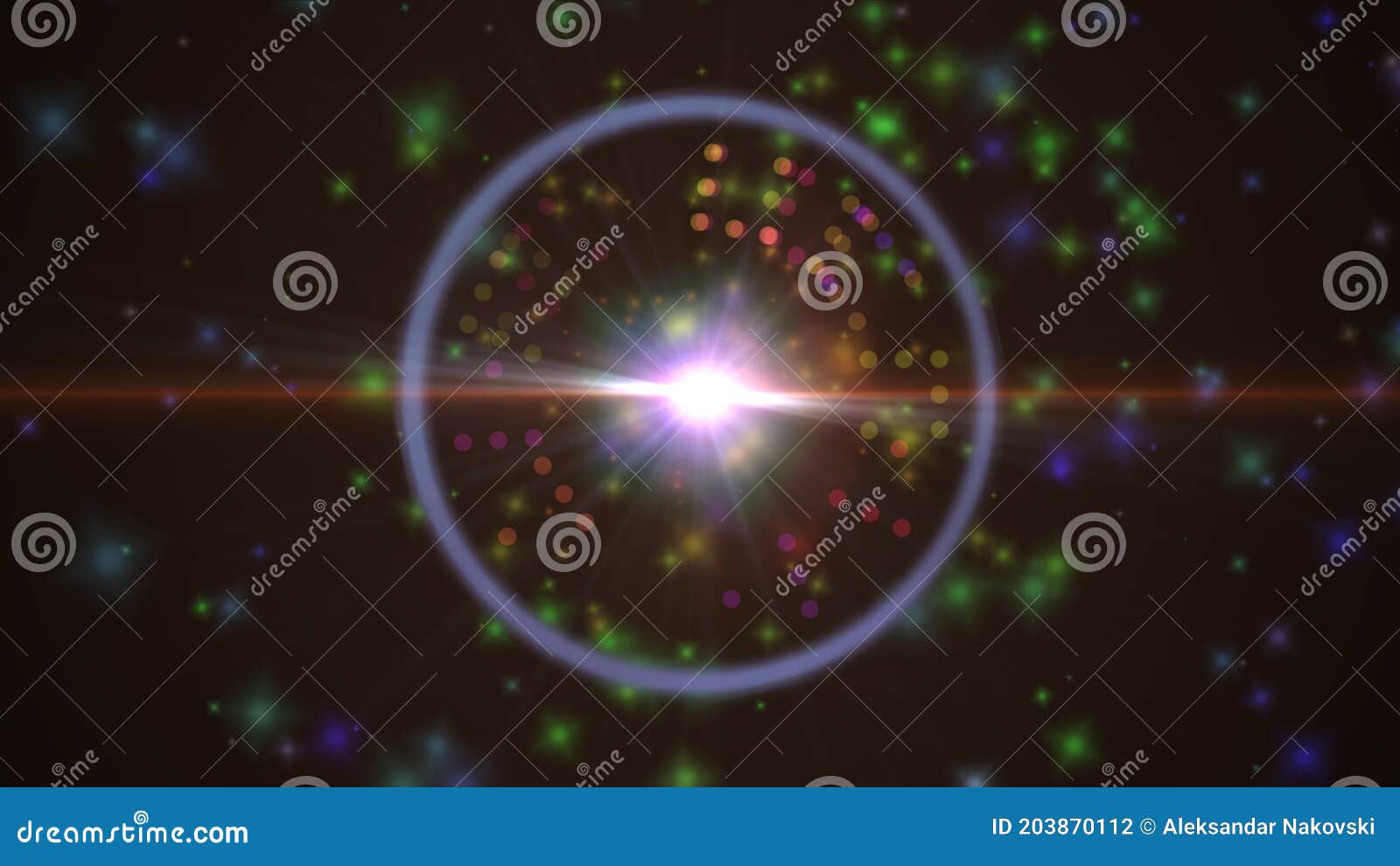 Magic Ball Particle Space Light Stock Illustration - Illustration of ...
