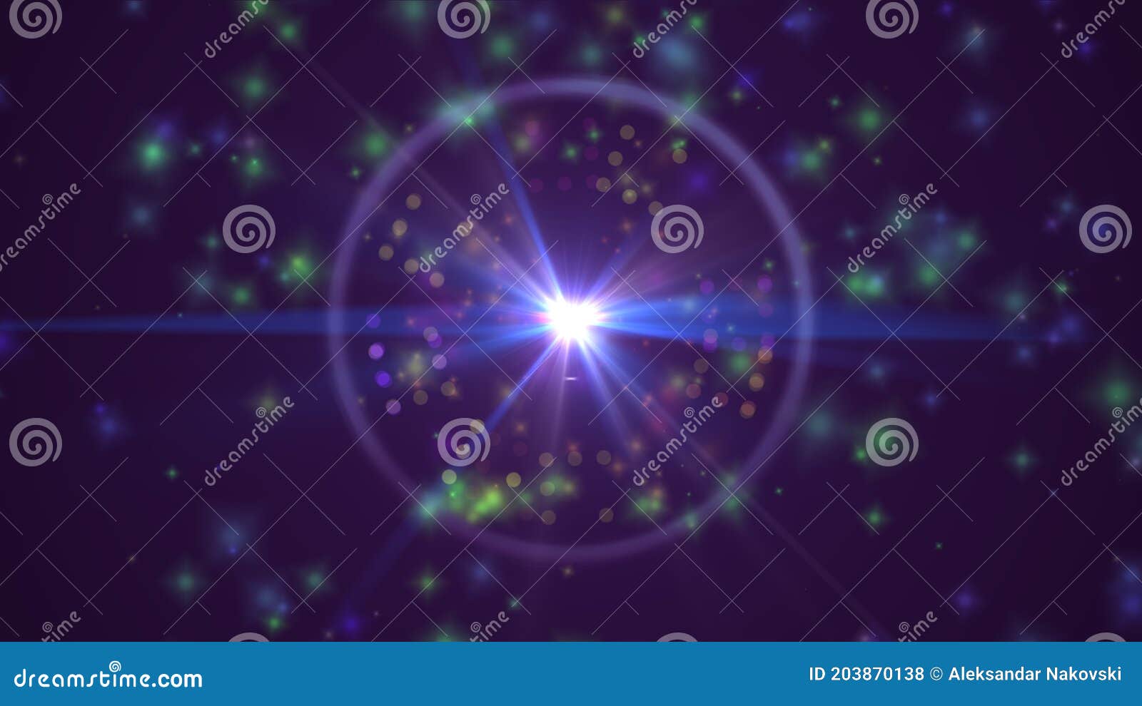 Magic Ball Particle Space Light Stock Illustration - Illustration of ...