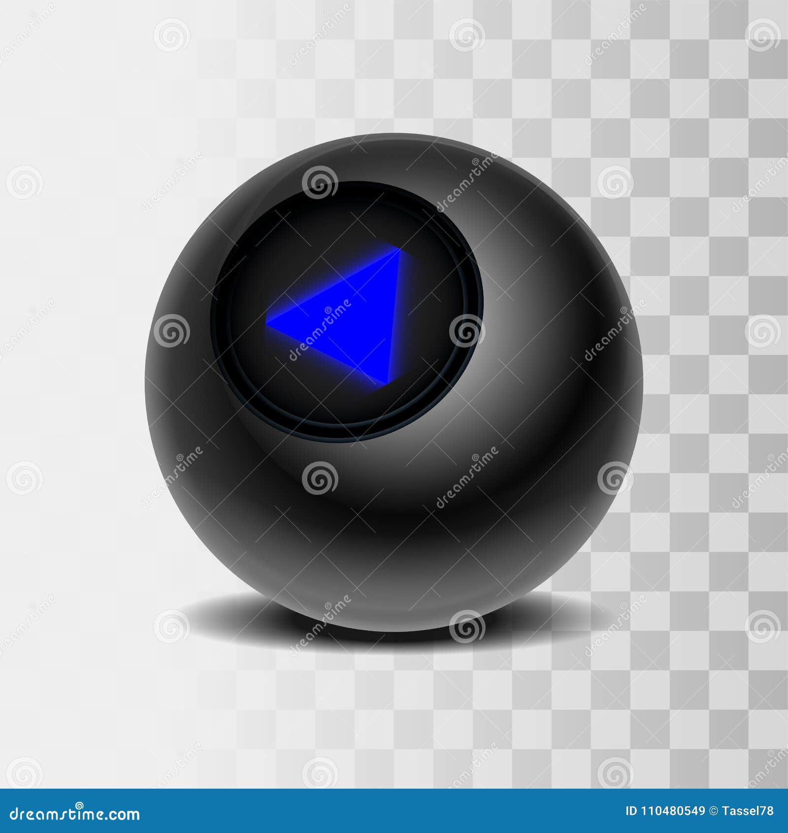 The Magic Ball of Predictions for Decision-making. Stock Vector ...