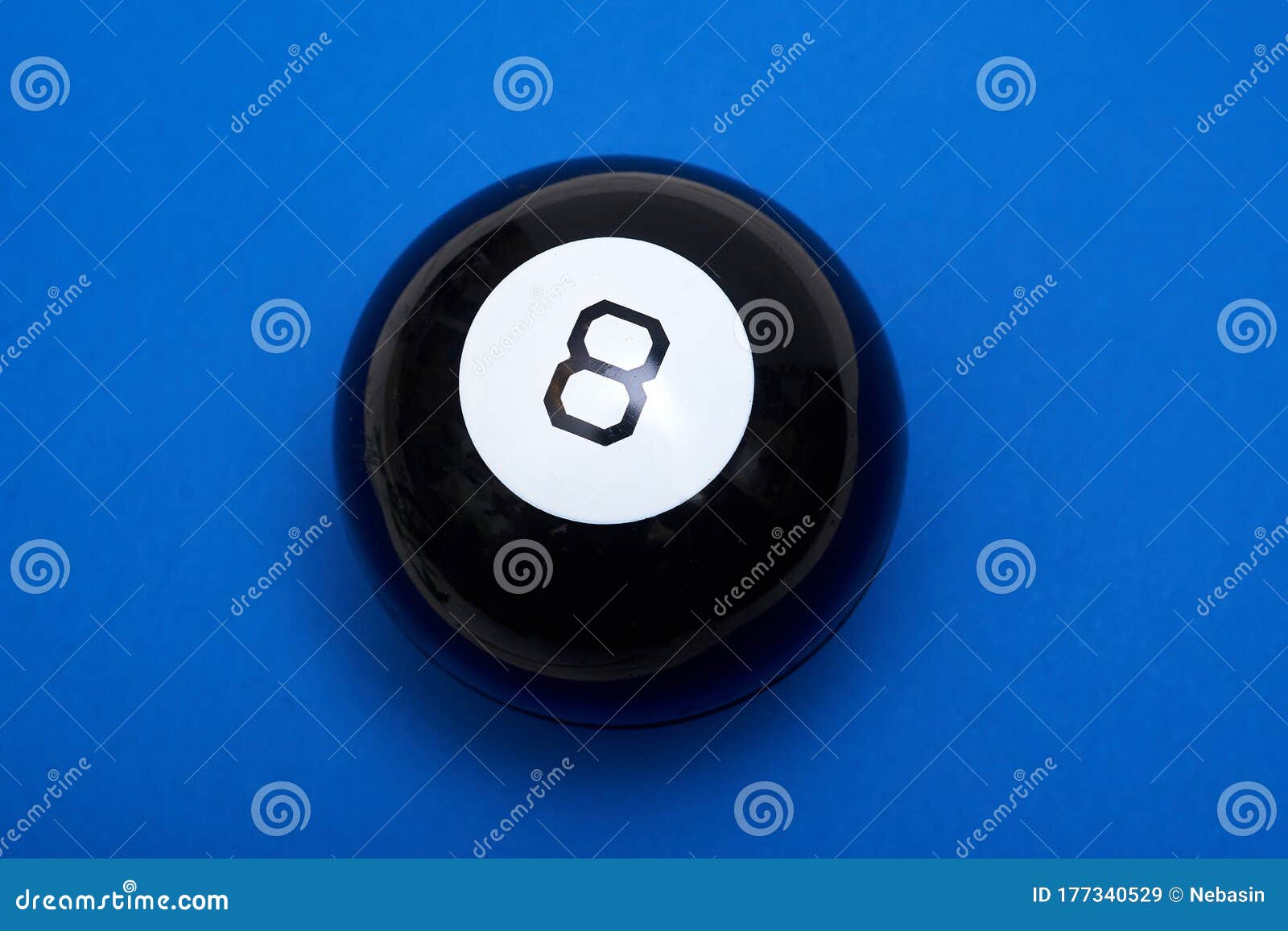 Magic Ball of Predictions Figure Eight Stock Image - Image of ...