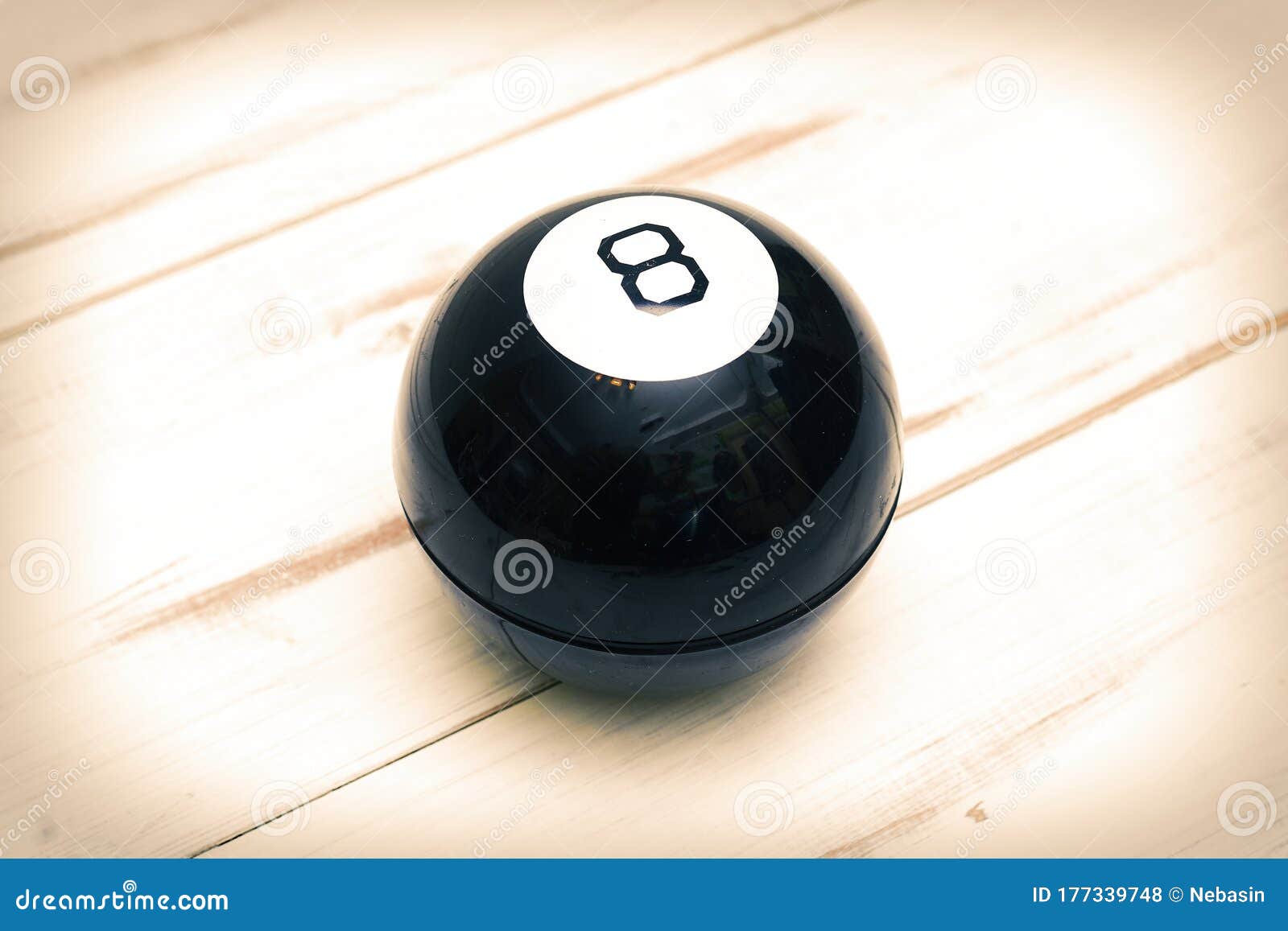 Magic Ball of Predictions Figure Eight Stock Photo - Image of object ...