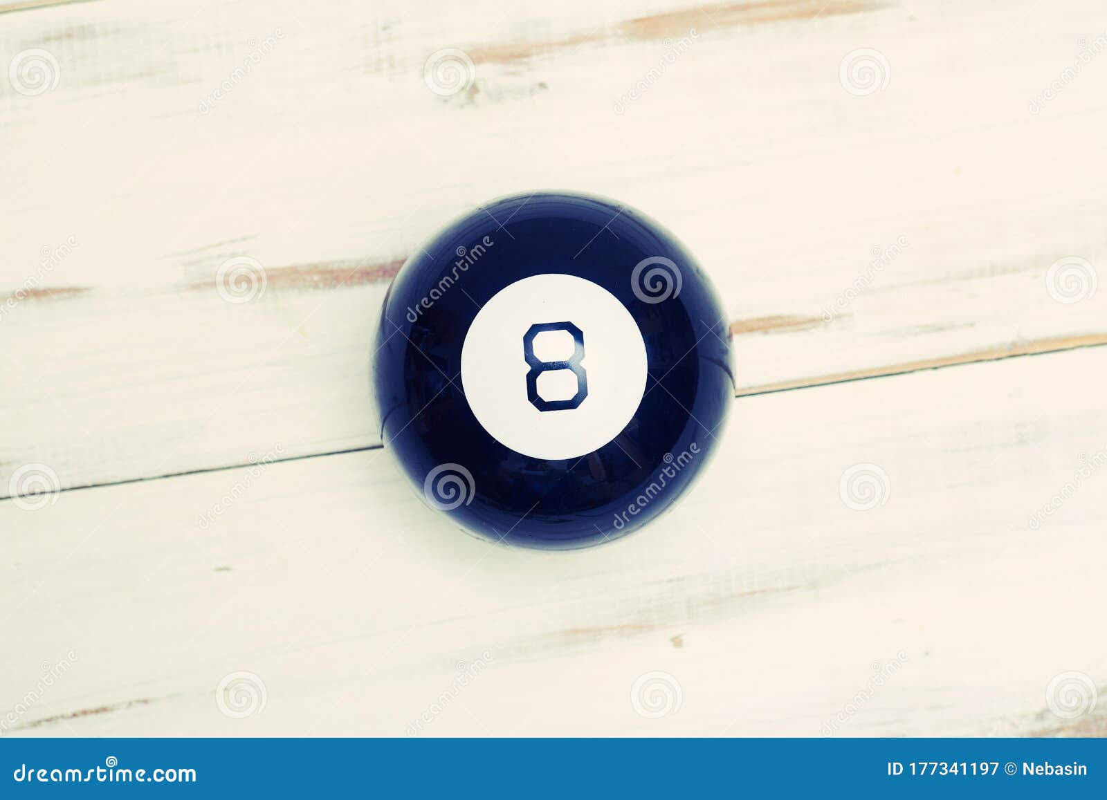 Magic Ball of Predictions Figure Eight Stock Image - Image of closeup ...