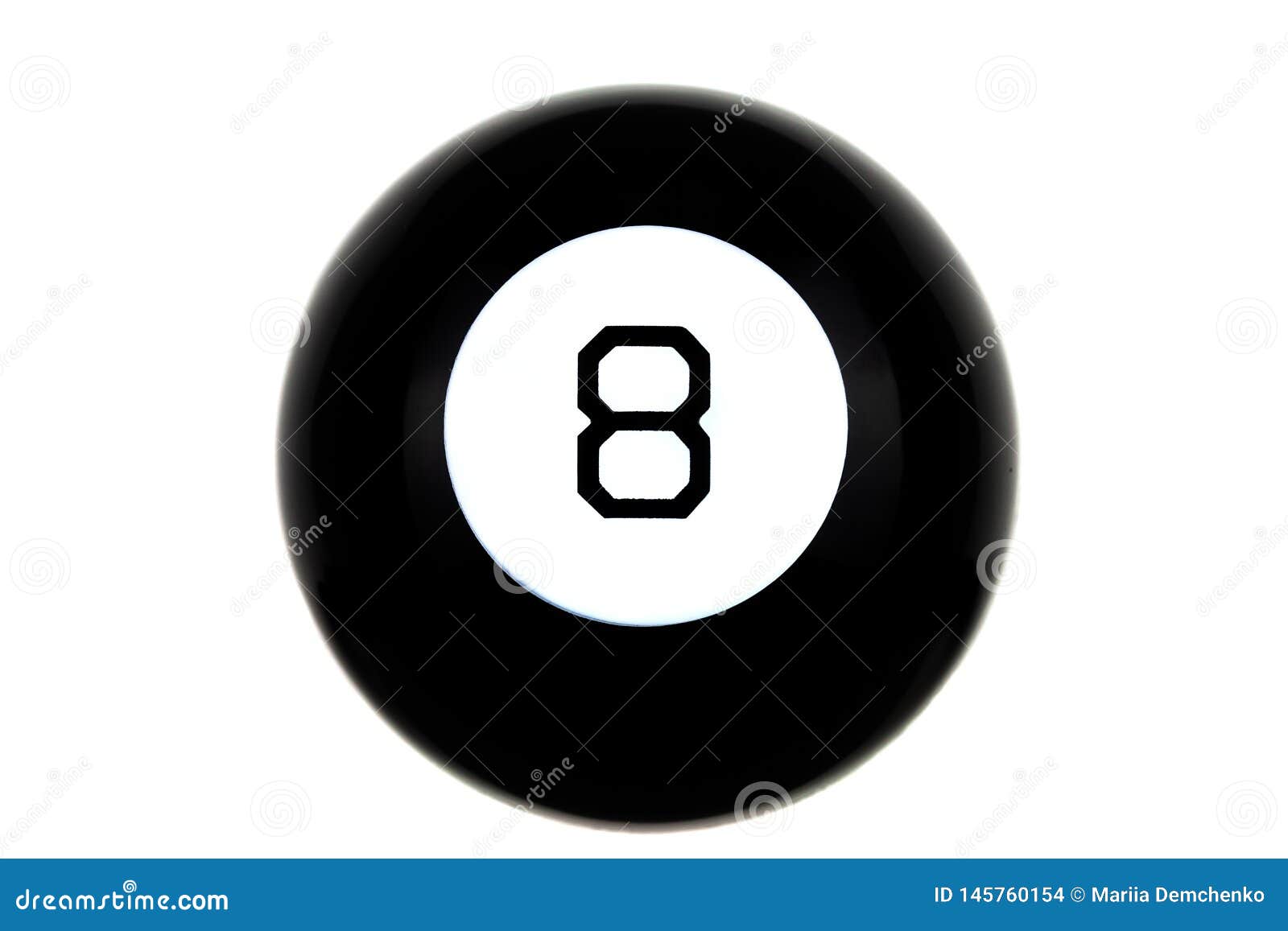 Magic 8 Ball of Predictions Isolated Stock Photo - Image of answer ...