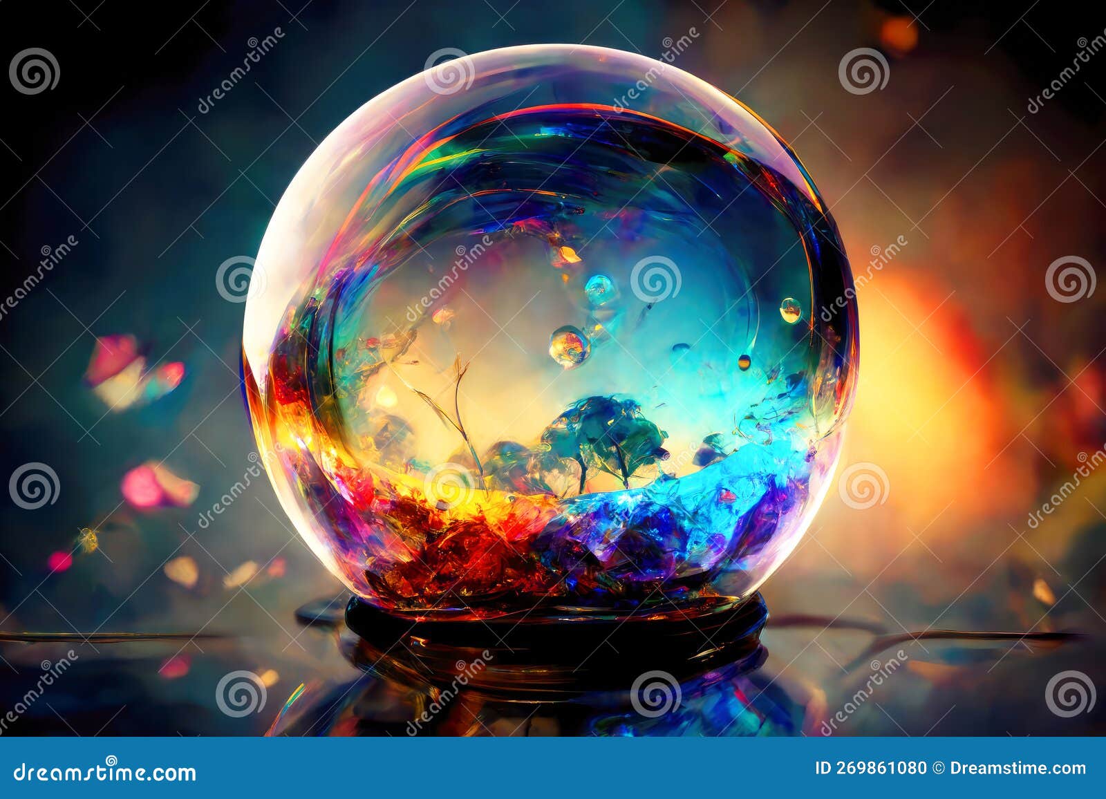 Magic ball stock illustration. Illustration of transparent - 269861080