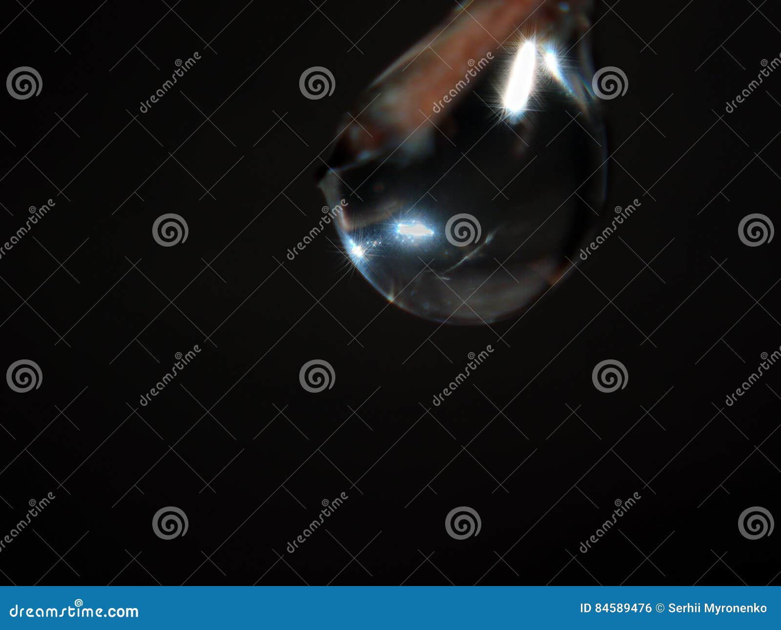 Magic ball from water drop stock photo. Image of bright - 84589476