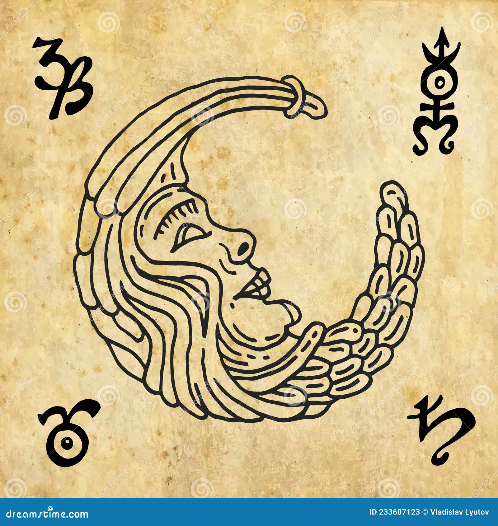 Magic Banner for Astrology, Divination, Magic. Stock Vector ...