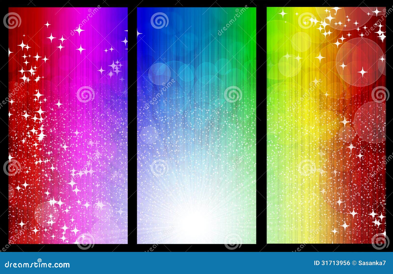 Magic banners stock illustration. Illustration of universe - 31713956
